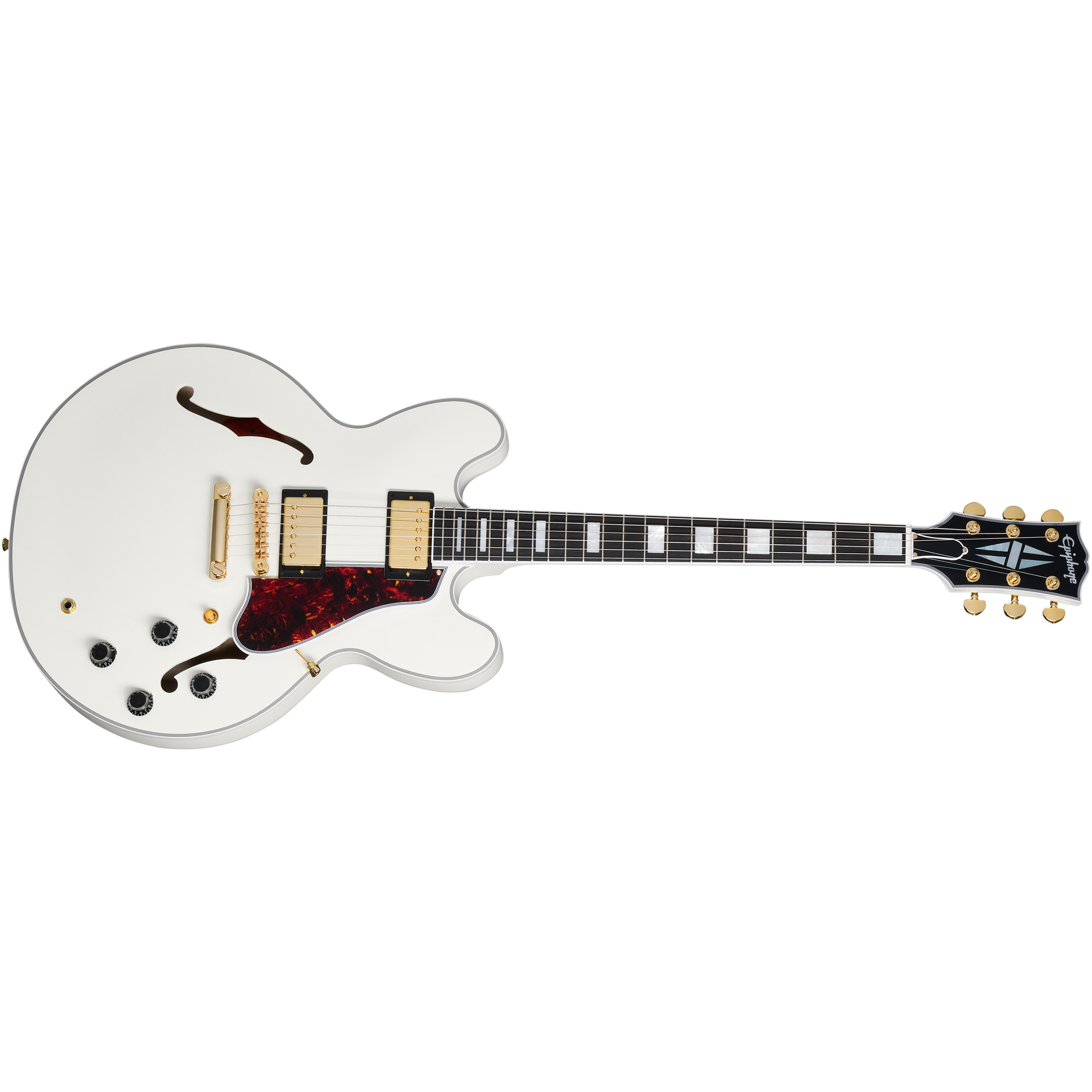 Epiphone 1959 ES-355 Classic White - Guitare hollow body SonoVente.com