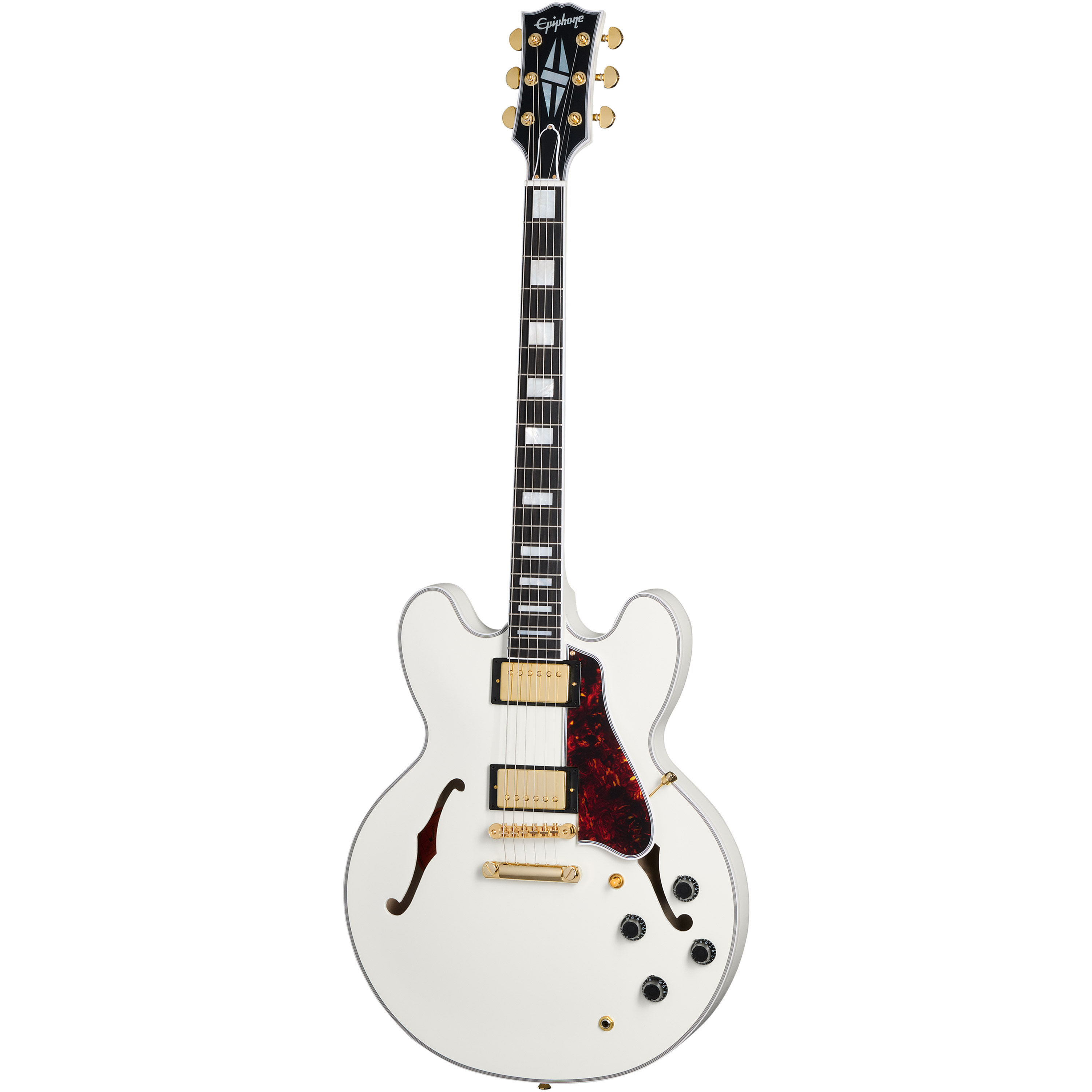 Epiphone 1959 ES-355 Classic White - Guitare hollow body SonoVente.com