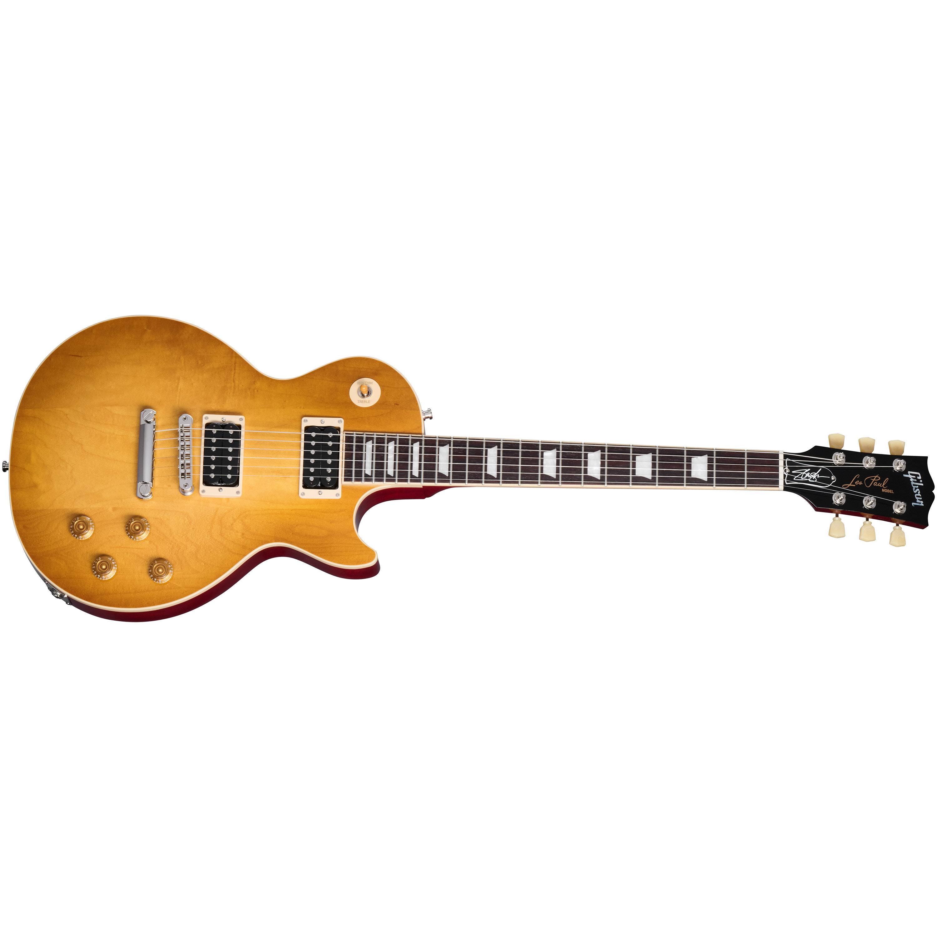 Gibson Slash Jessica Les Paul Standard Honey Burst/Red Back - Guitare ...