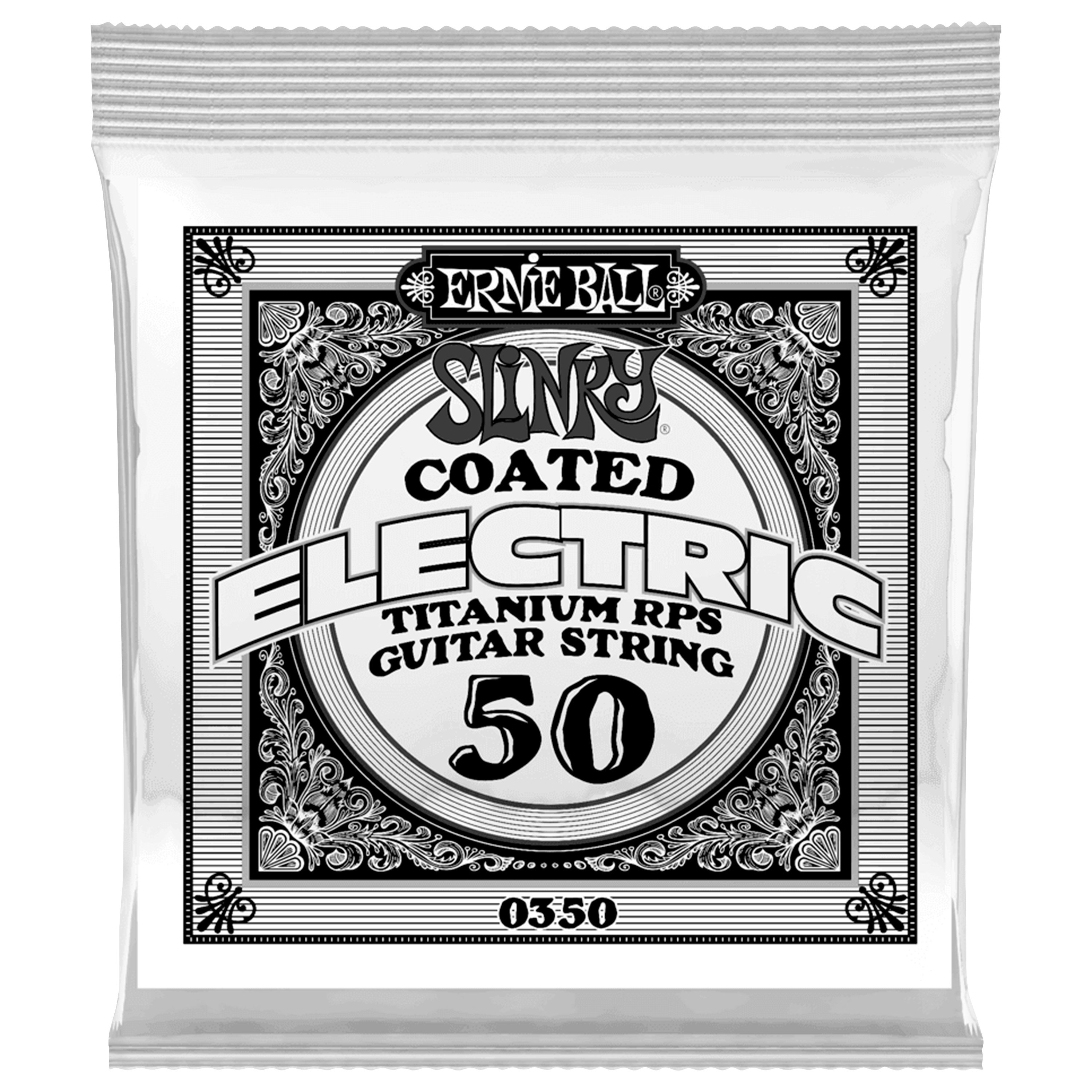 Ernie Ball 0350 Slinky Coated Titane 50 - Cordes guitare SonoVente.com