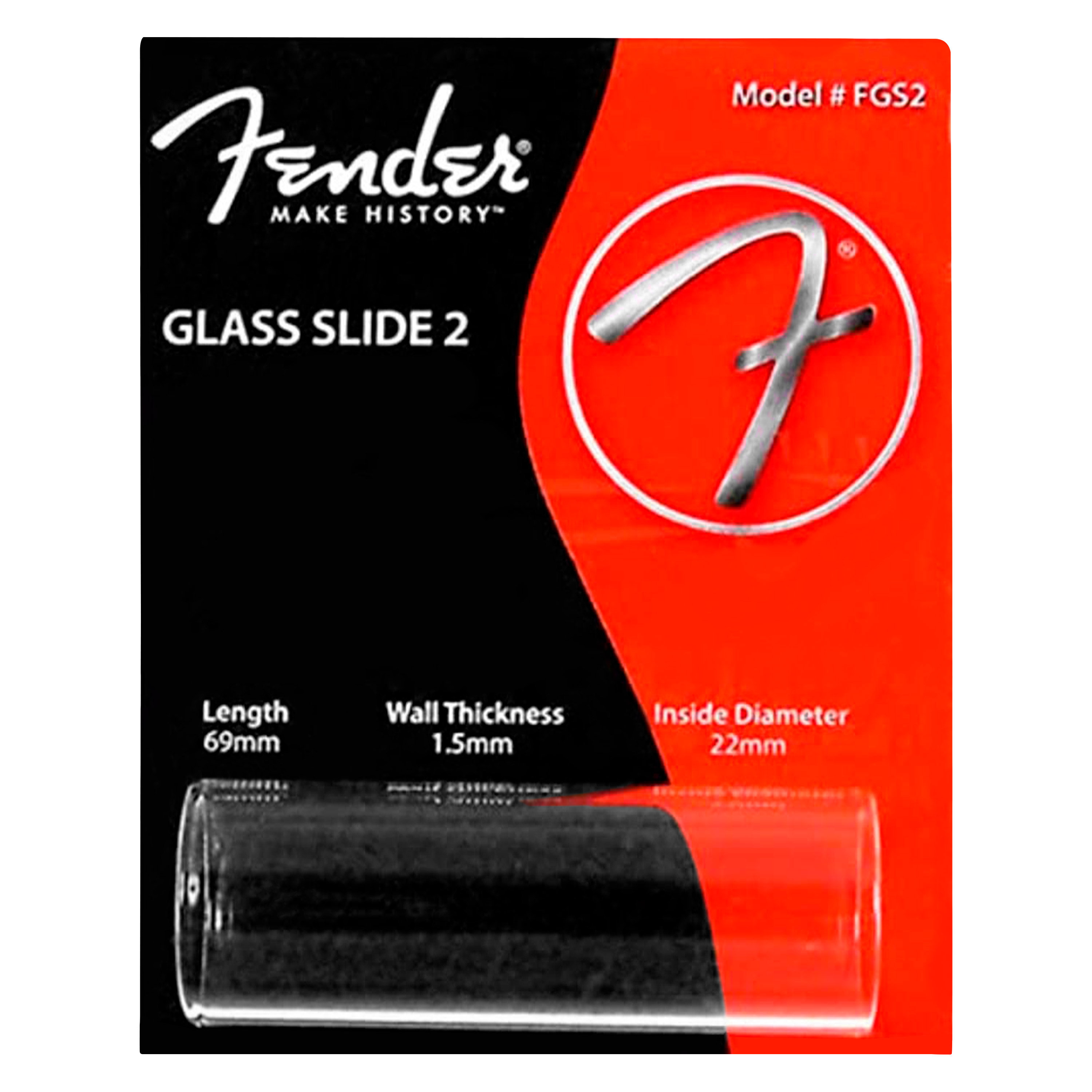 Fender Glass Slide 2 Standard Large - Bottleneck SonoVente.com