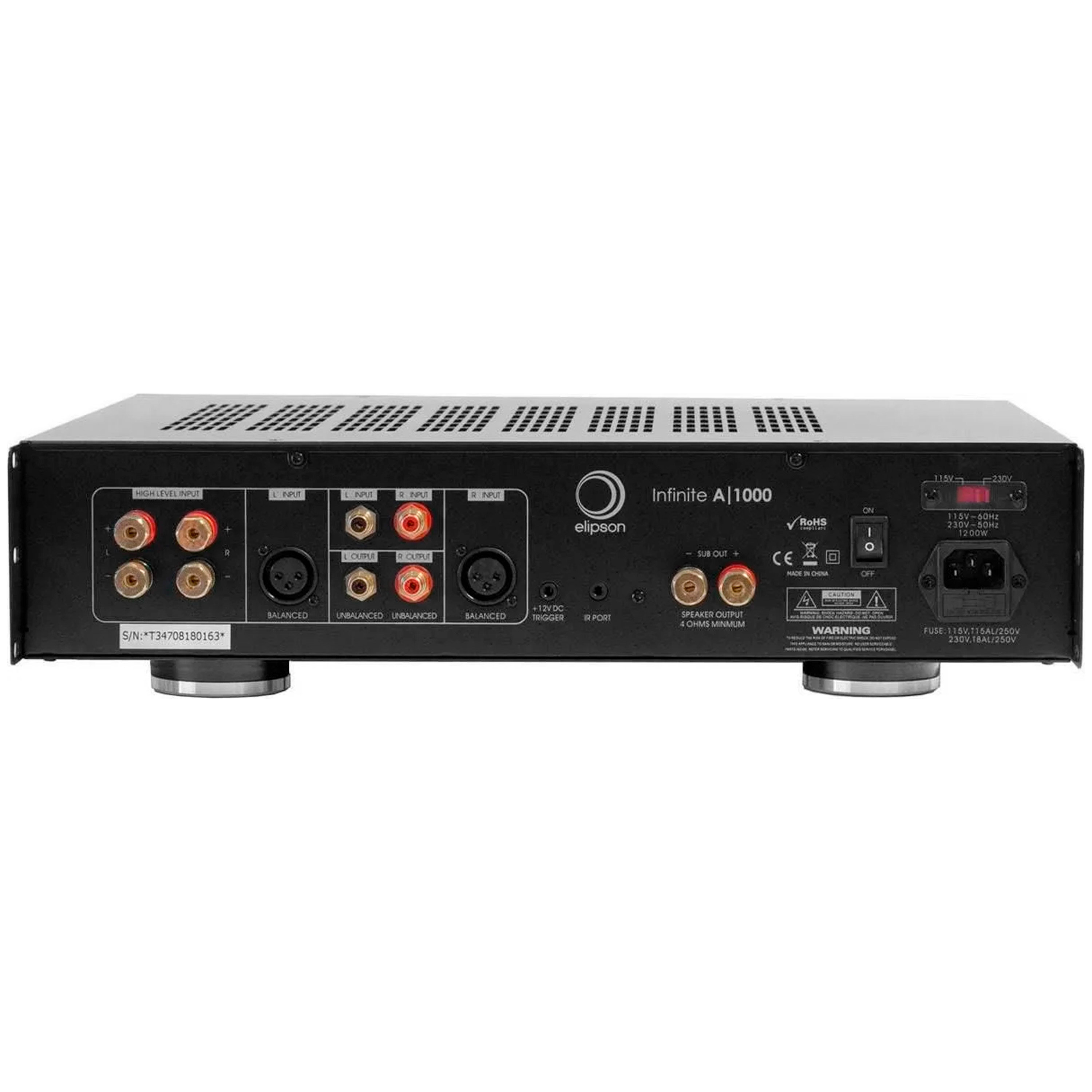 Elipson Infinite Amplifier A 1000 Black - Amplis HiFi SonoVente.com