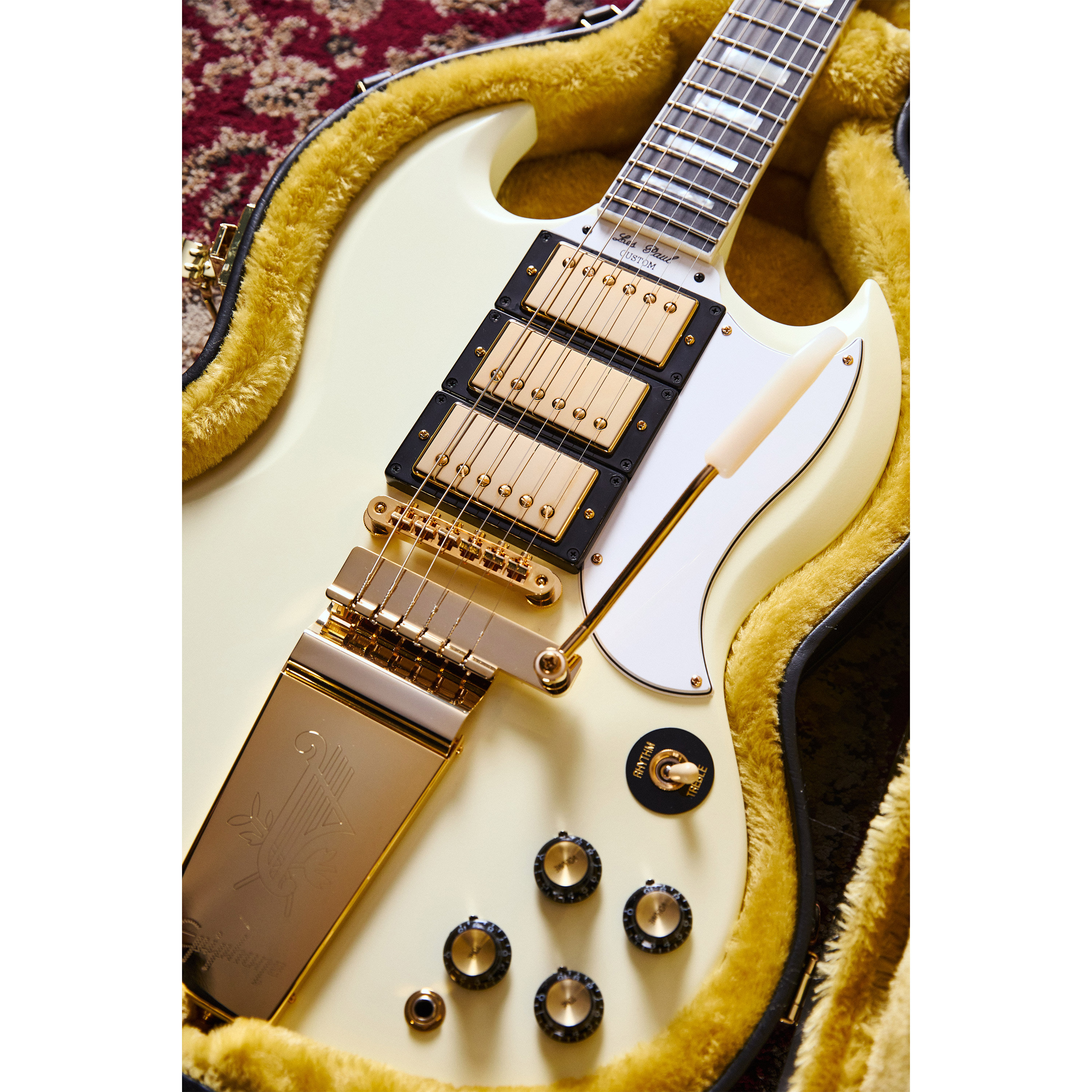 Epiphone 1963 Les Paul SG Custom Maestro Vibrola Classic White Inspired ...