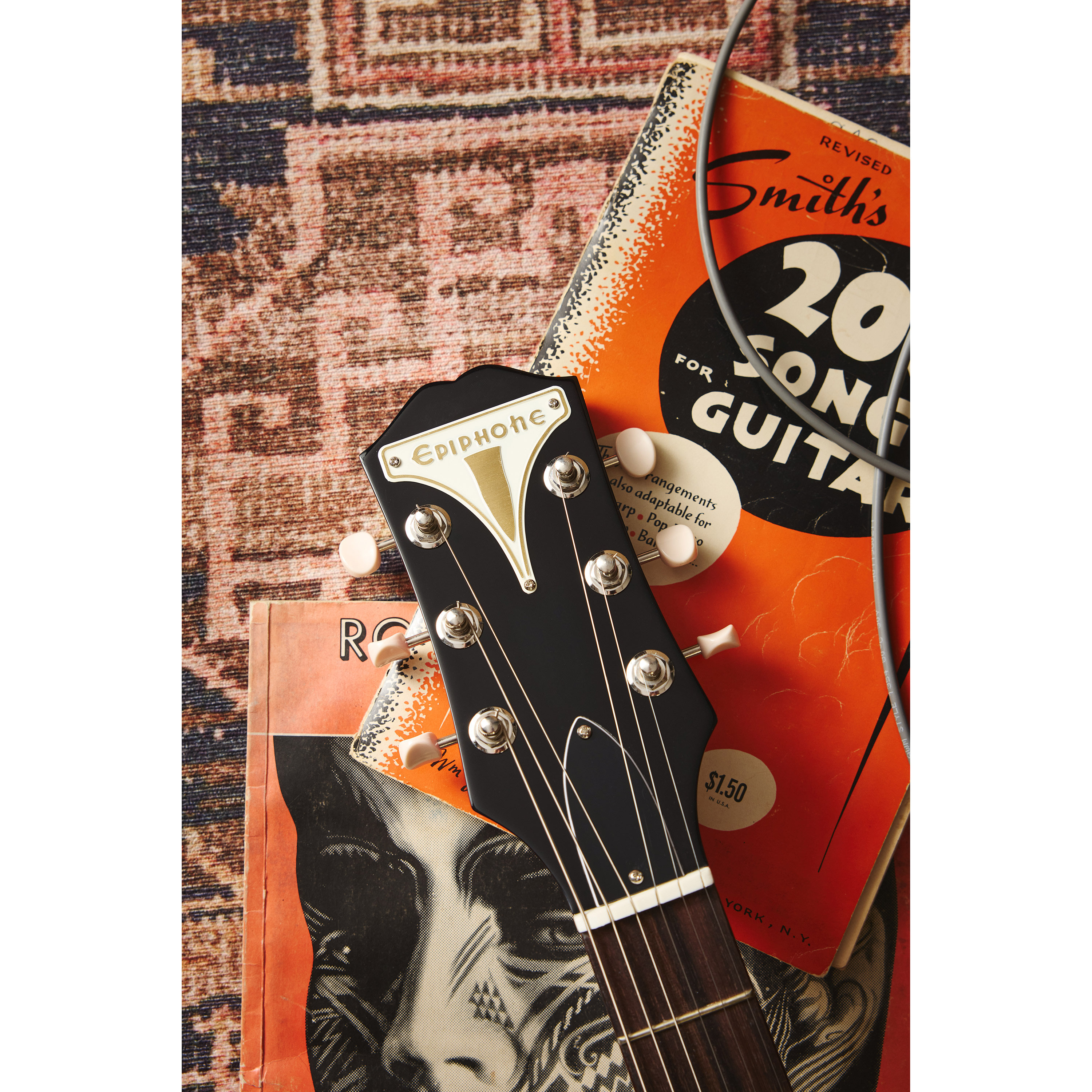 Epiphone USA Coronet Ebony - Guitare double cut SonoVente.com
