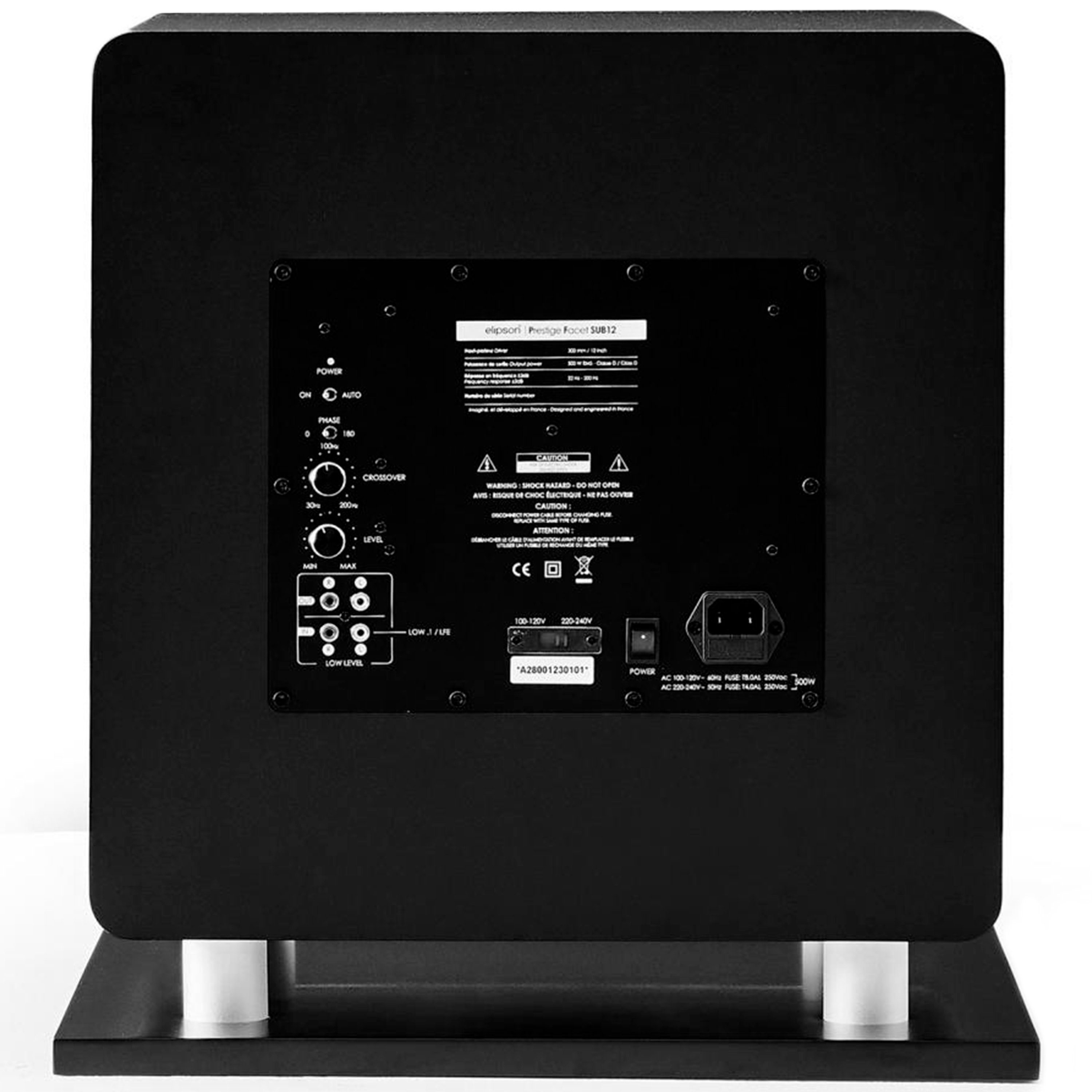 Elipson Prestige Facet SUB12 Black - HiFi-subwoofers SonoVente.com - nl