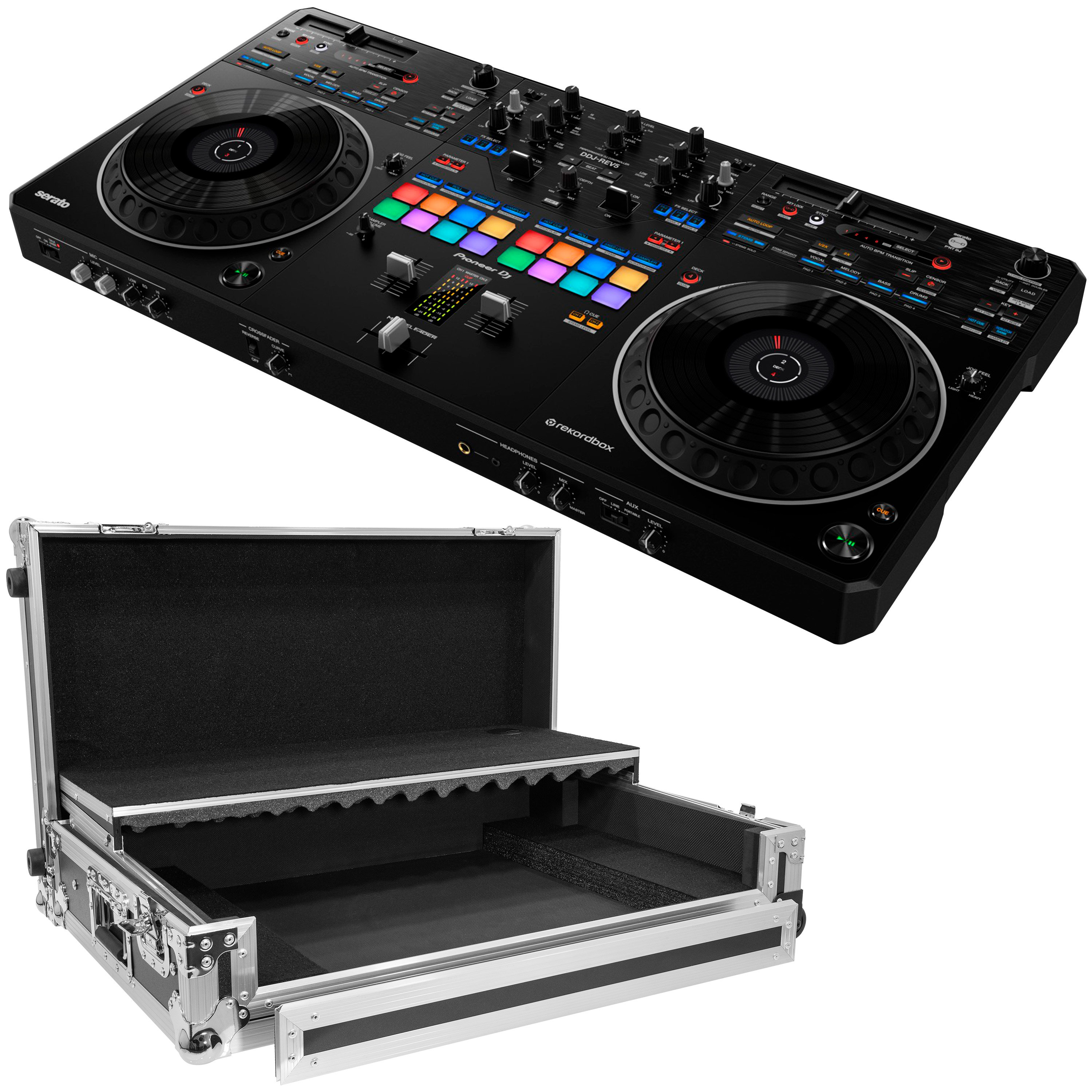 Pioneer DJ Pack DDJ-REV5 + Flight case - Contrôleur DJ USB SonoVente.com