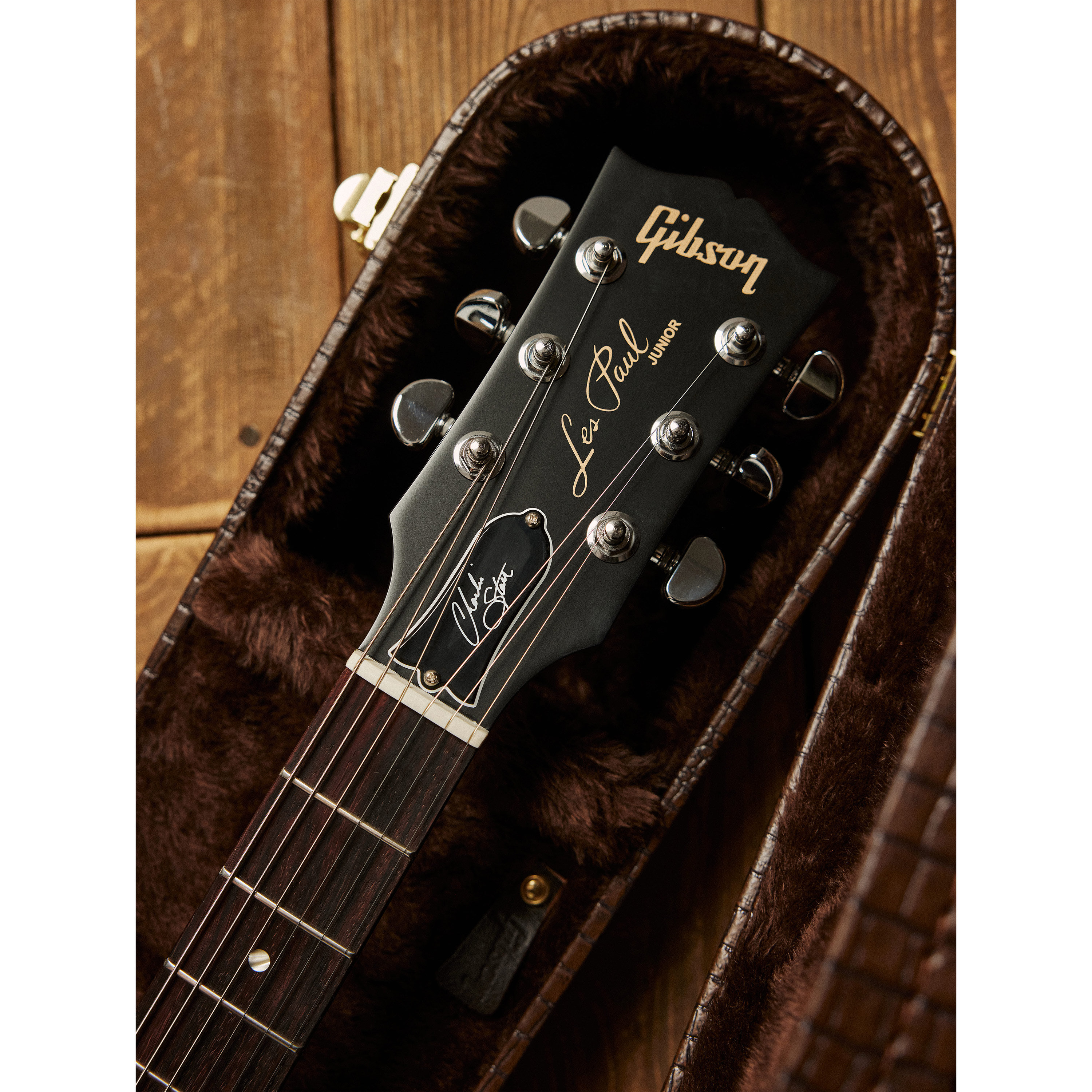 Gibson Les Paul Junior Charlie Starr Dark Walnut LTD + Etui - Guitare forme LP SonoVente.com
