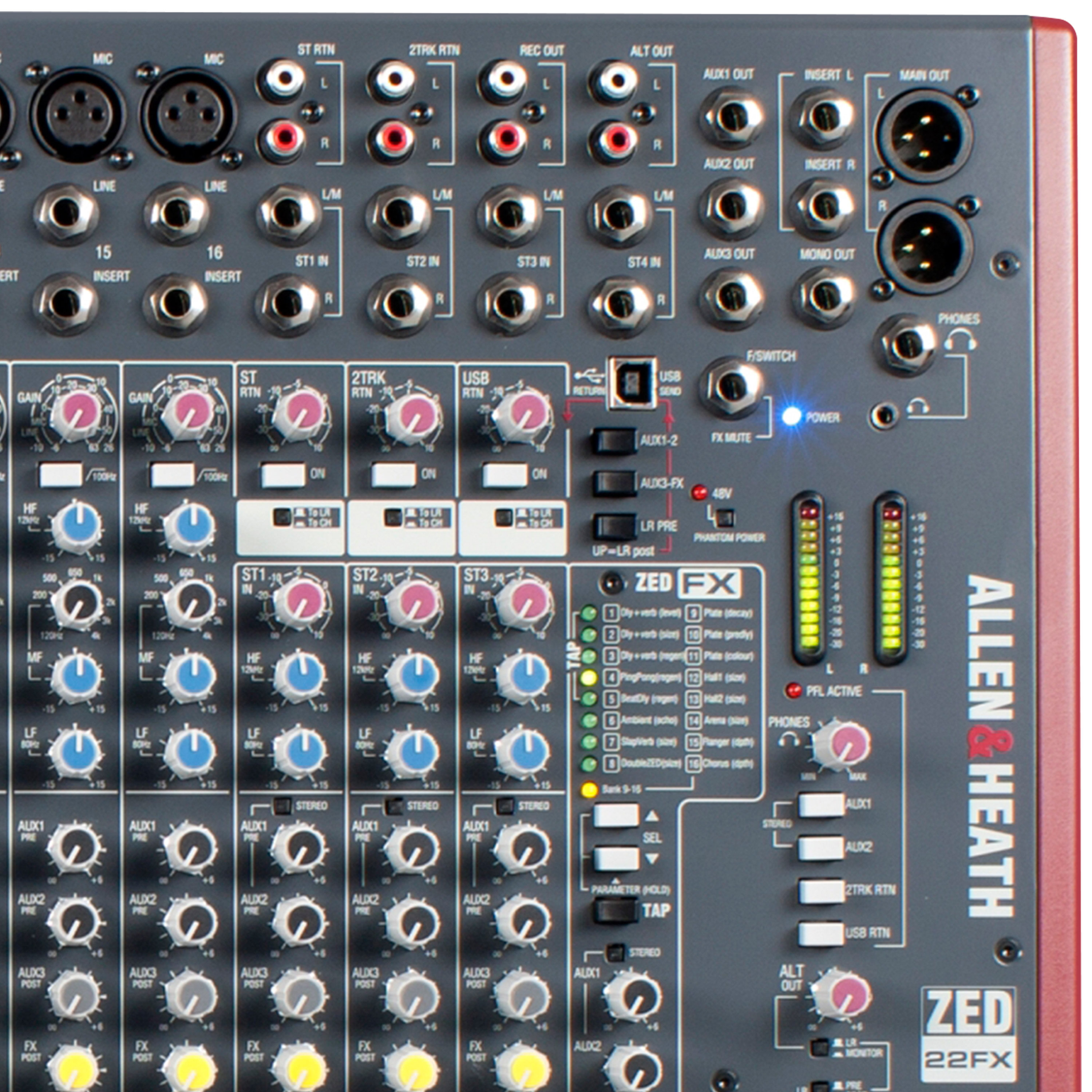 Allen & Heath ZED-22FX - Console de mixage analogique SonoVente.com