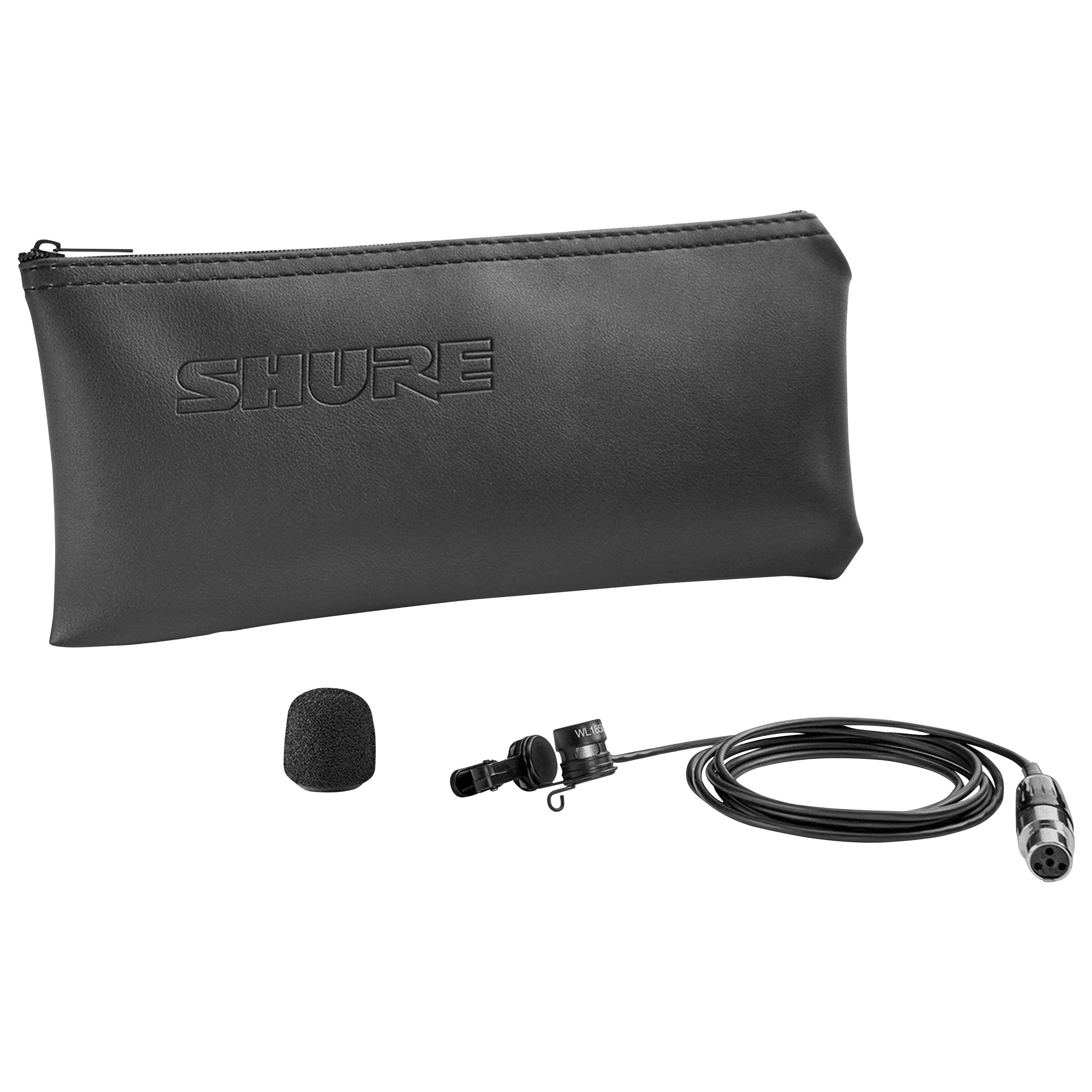 Shure WL185MB-C-TQG Black Cardioïde - Micro HF chant SonoVente.com