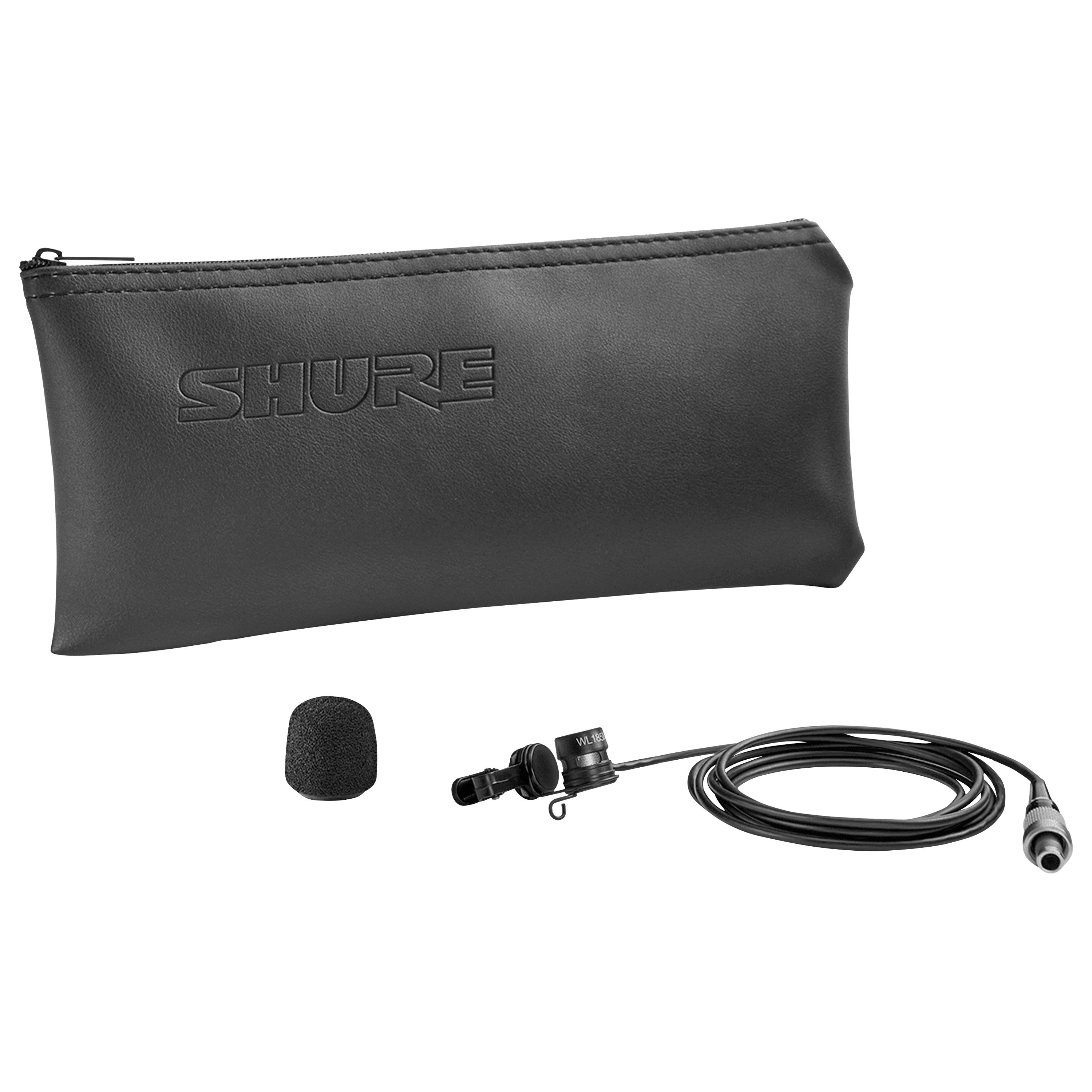 Shure WL185MB-C-LM3 Black Cardioïde Lemo - Micro HF chant SonoVente.com