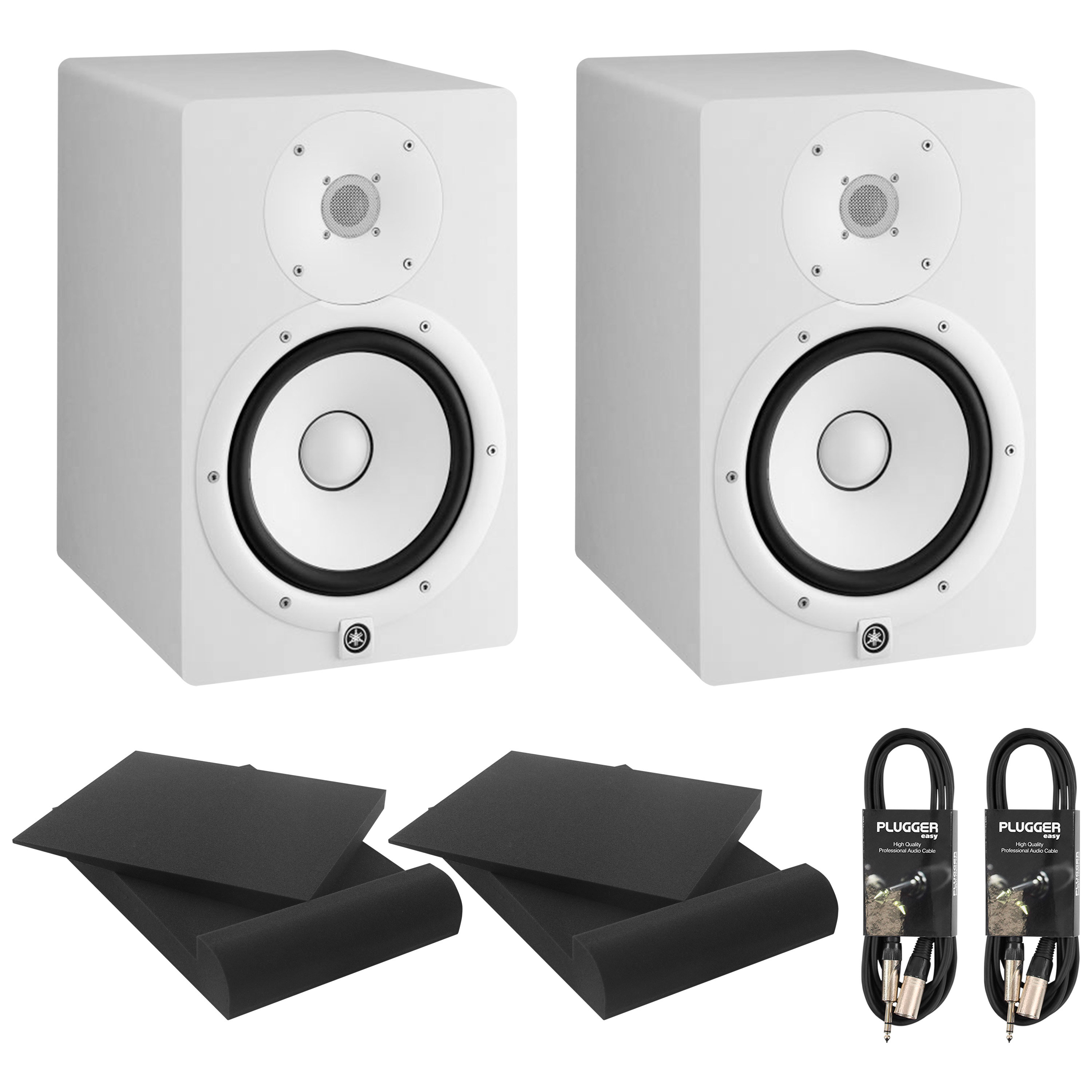 Yamaha Pack HS8 WH + Mousses + Câbles (la paire) - Studio Monitors ...