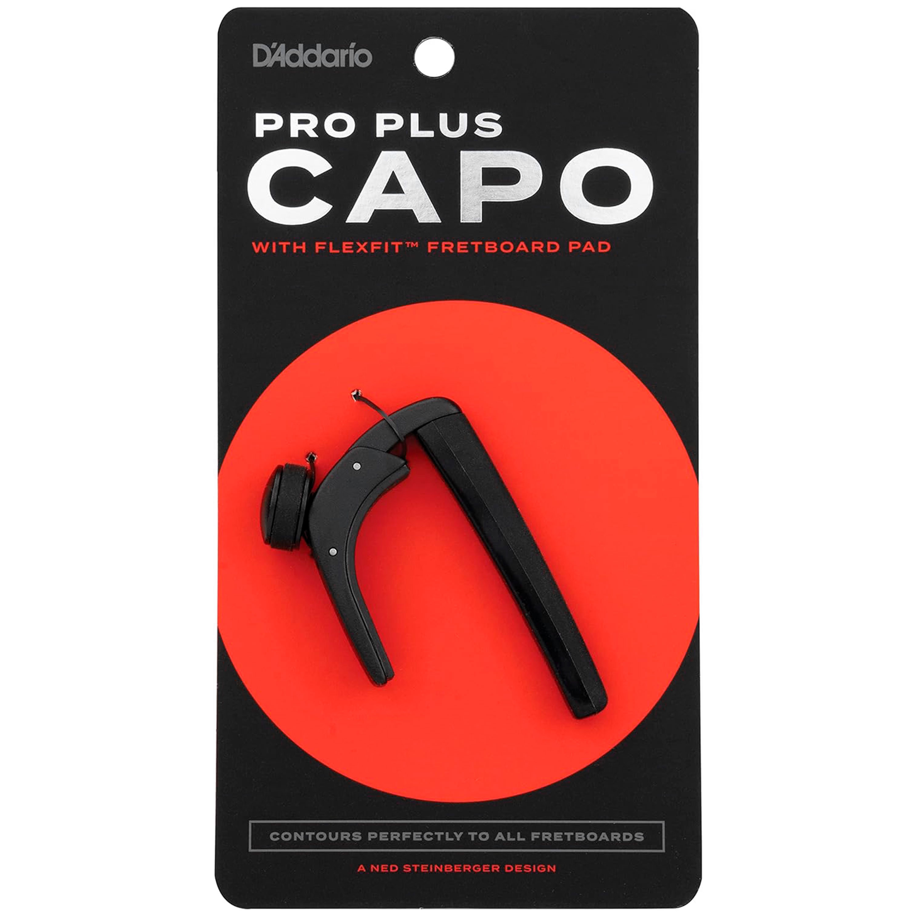 D'Addario PW-CP-19 Pro Plus Capo noir - Capodastre SonoVente.com