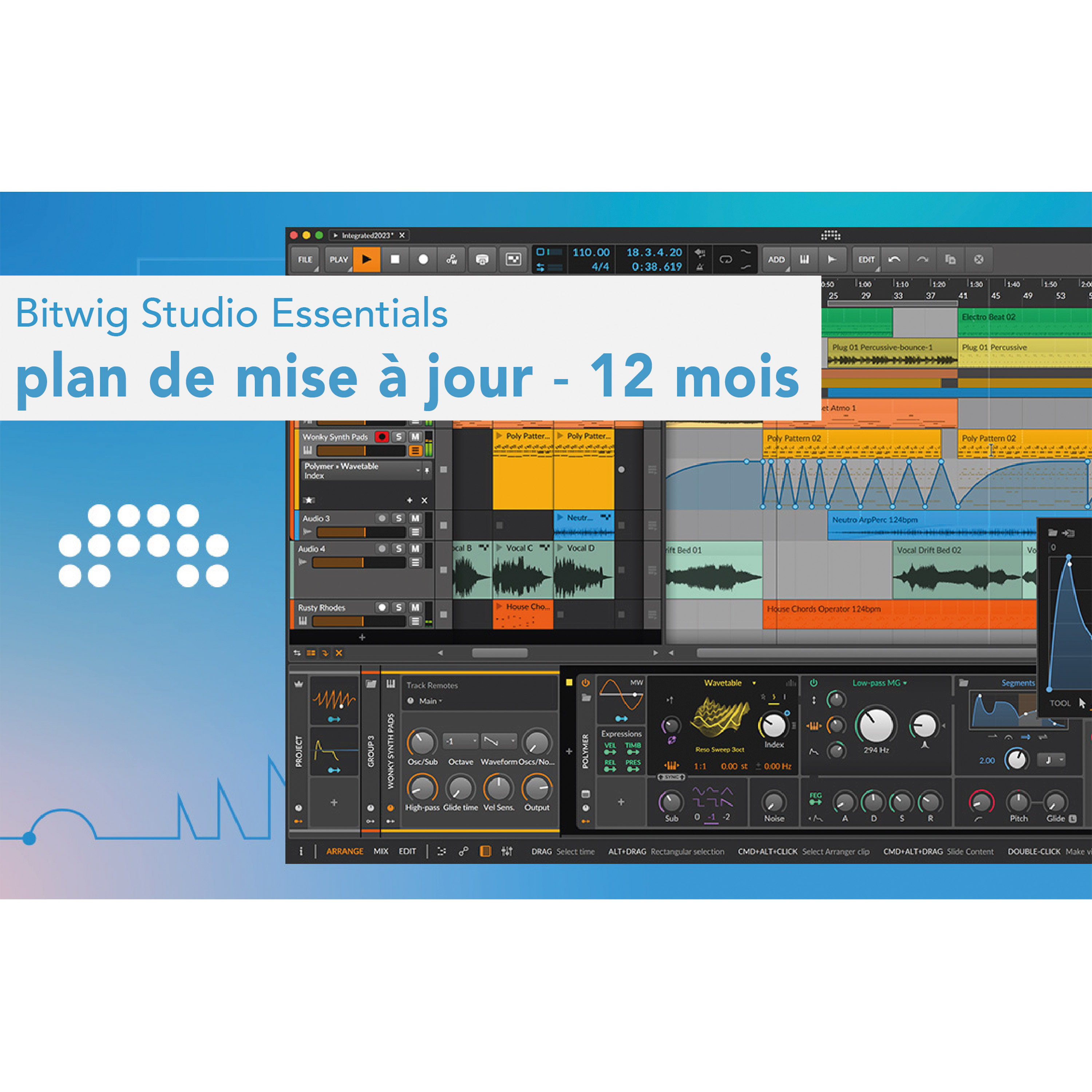Bitwig Bitwig Studio Essentials Upgrade Plan (licence) - Sequencer / recorder software SonoVente ...