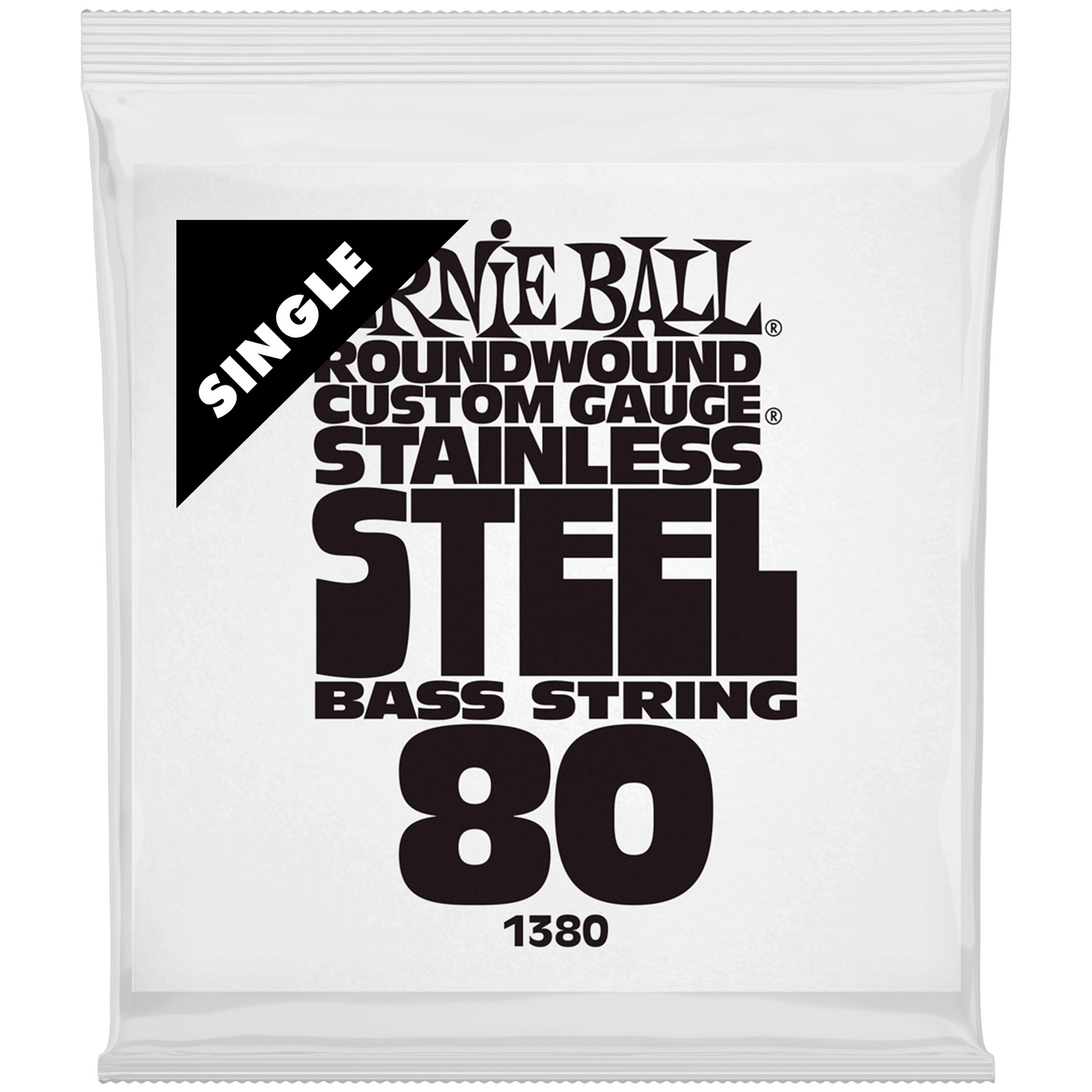 Ernie Ball 1380 Slinky Stainless Steel Bass String 80 - Cordes guitare ...
