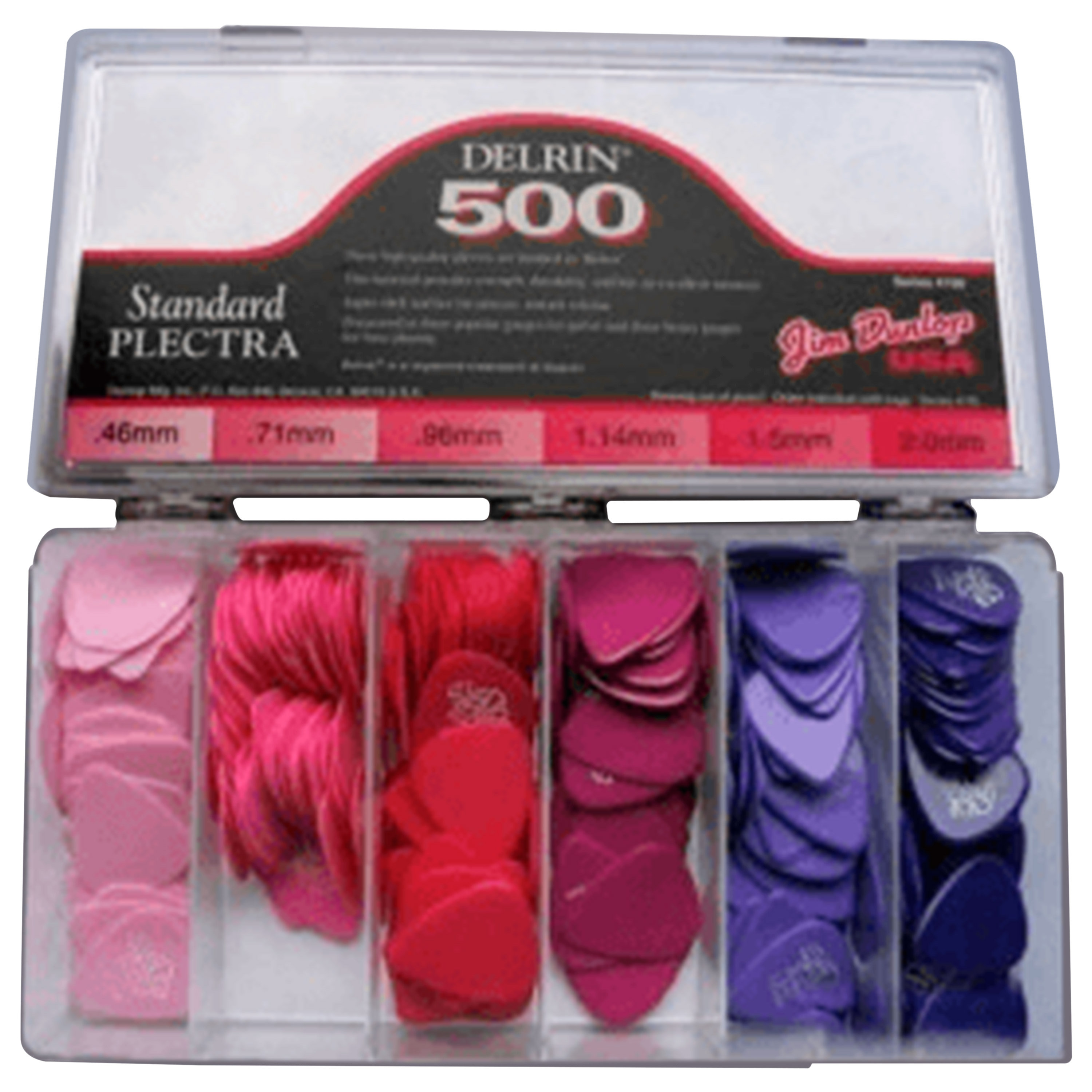 Dunlop 4100 Delrin 500 Boîte de 324 - Médiators SonoVente.com