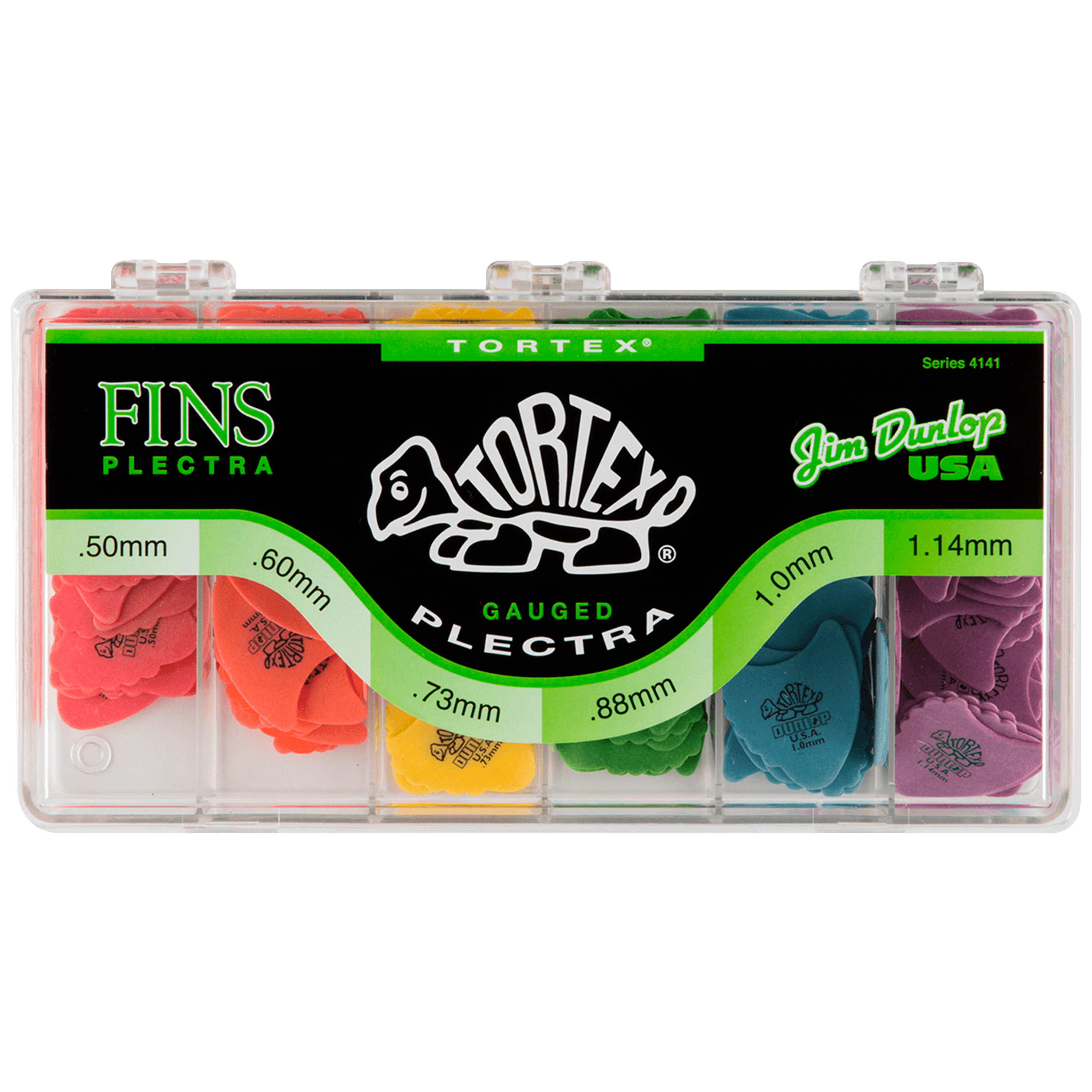 Dunlop 4141 Tortex Fins Boîte de 216 - Médiators SonoVente.com