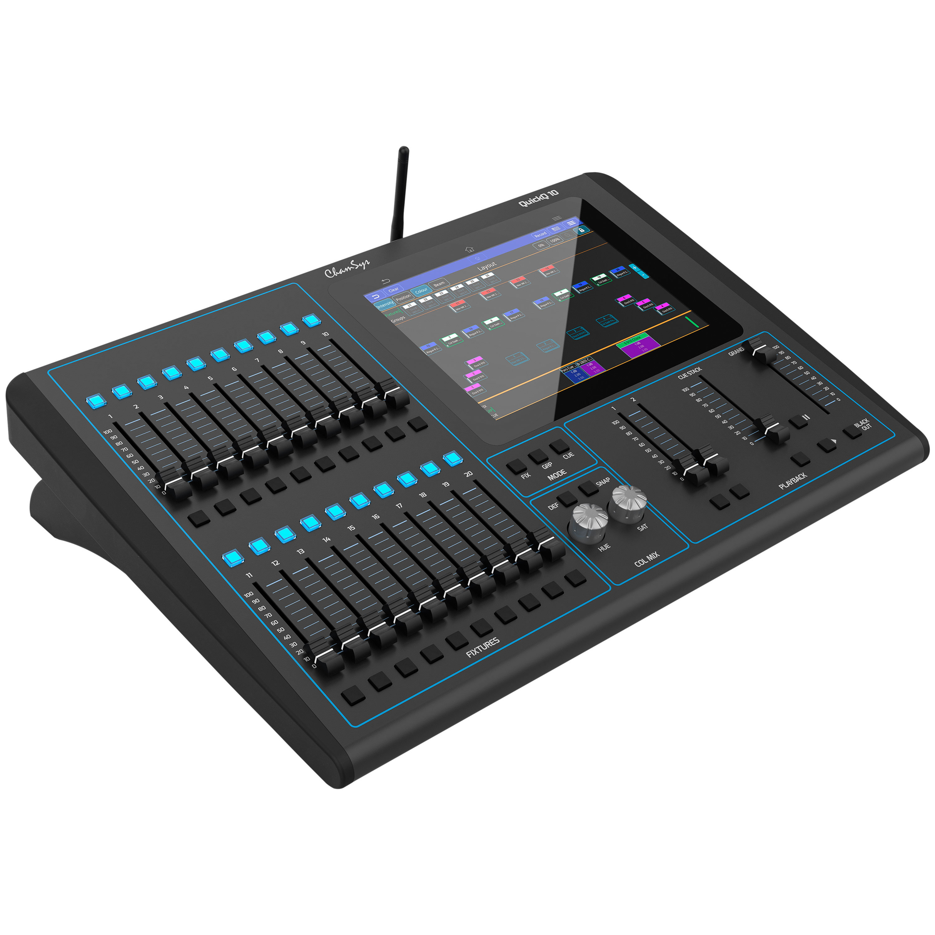 ChamSys QuickQ 10 - Contrôleur DMX SonoVente.com