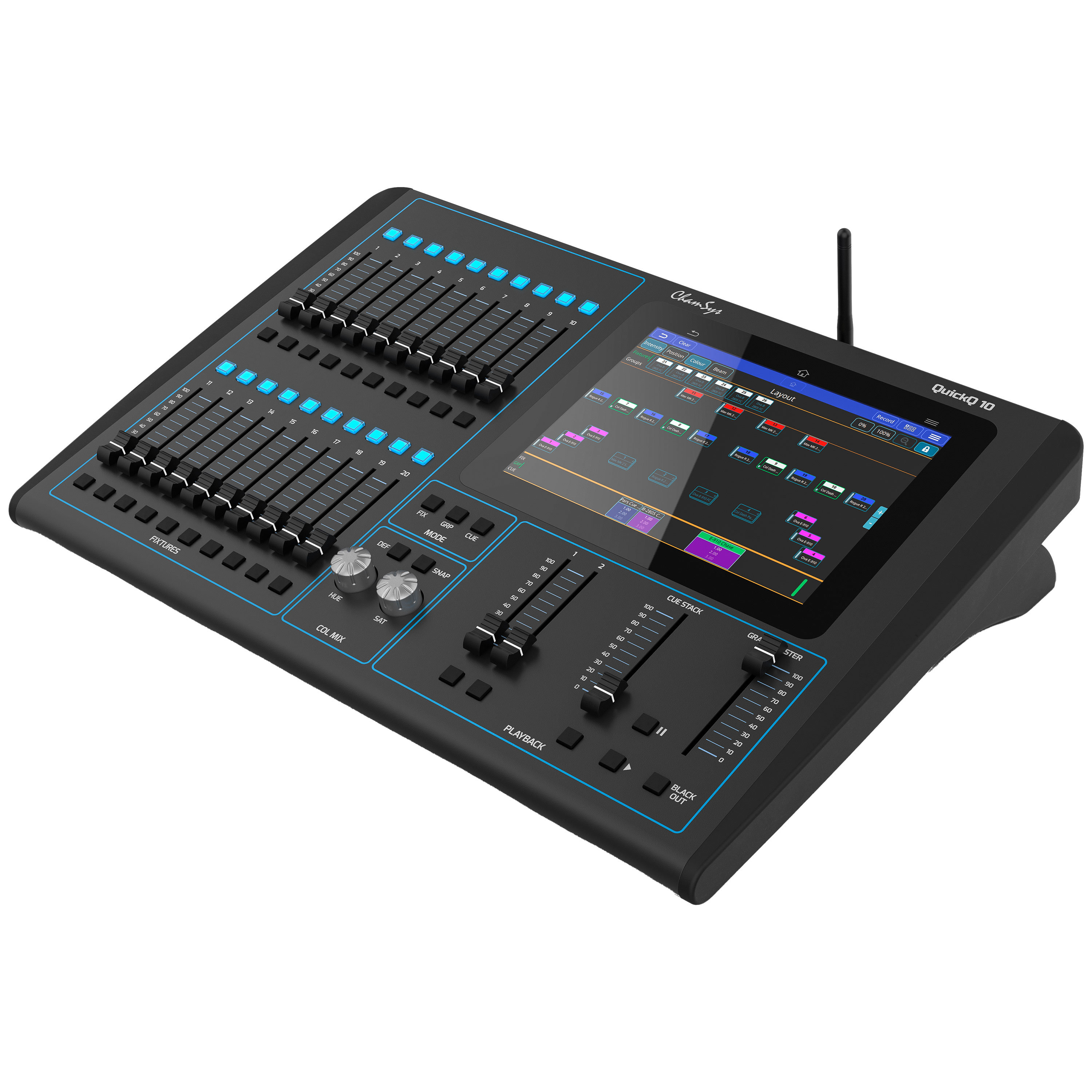 ChamSys QuickQ 10 - Contrôleur DMX SonoVente.com