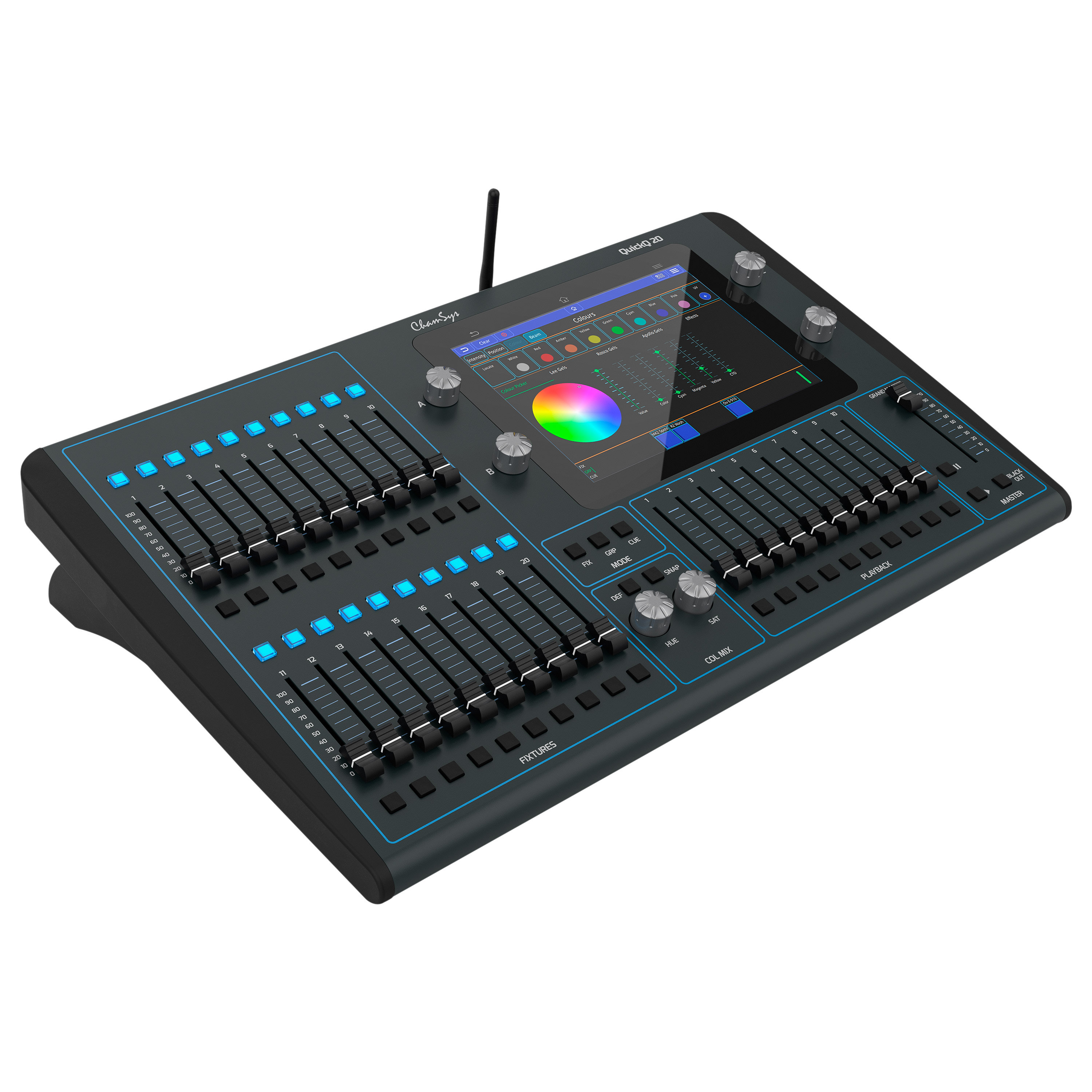 ChamSys QuickQ 20 - Contrôleur DMX SonoVente.com