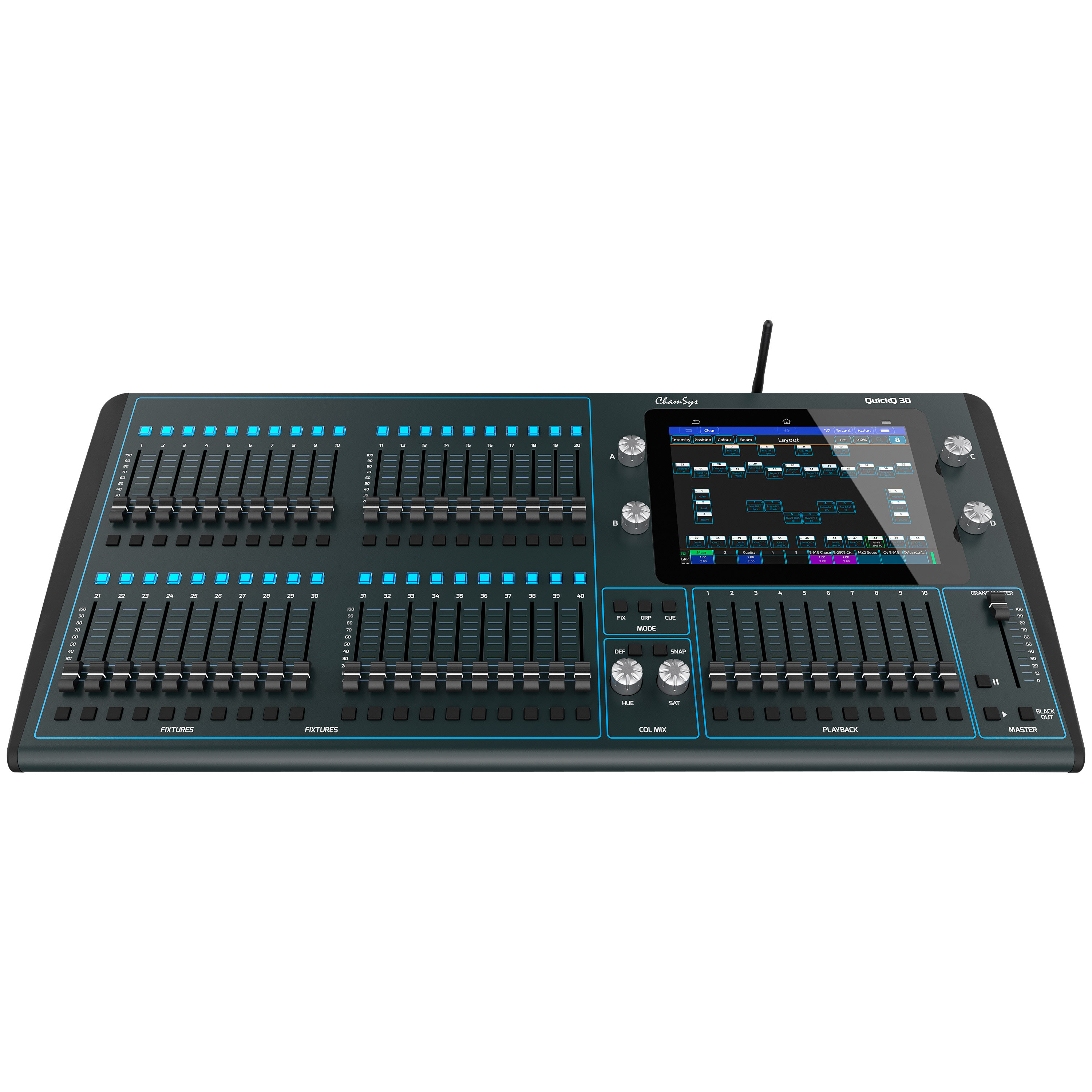 ChamSys QuickQ 30 - Contrôleur DMX SonoVente.com