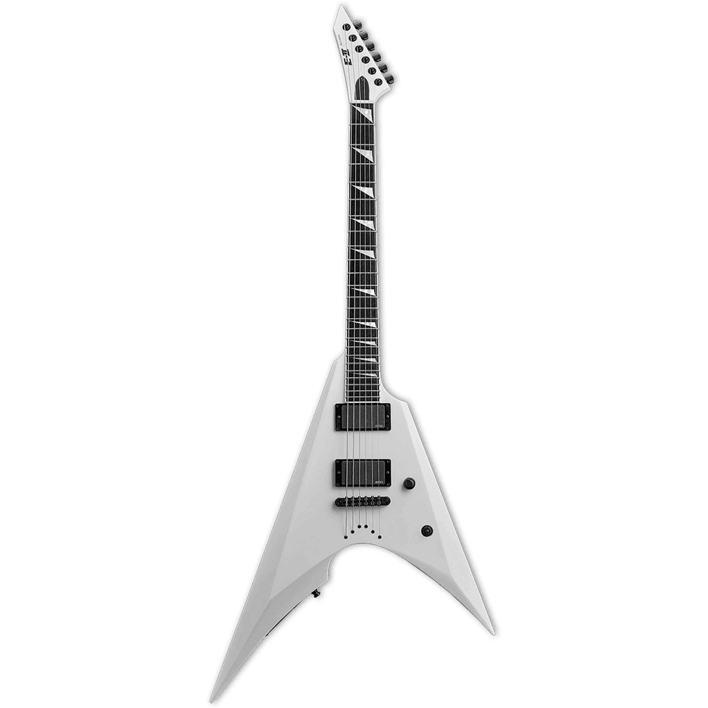 ESP E-II Arrow Snow White + étui - Guitare flying V SonoVente.com