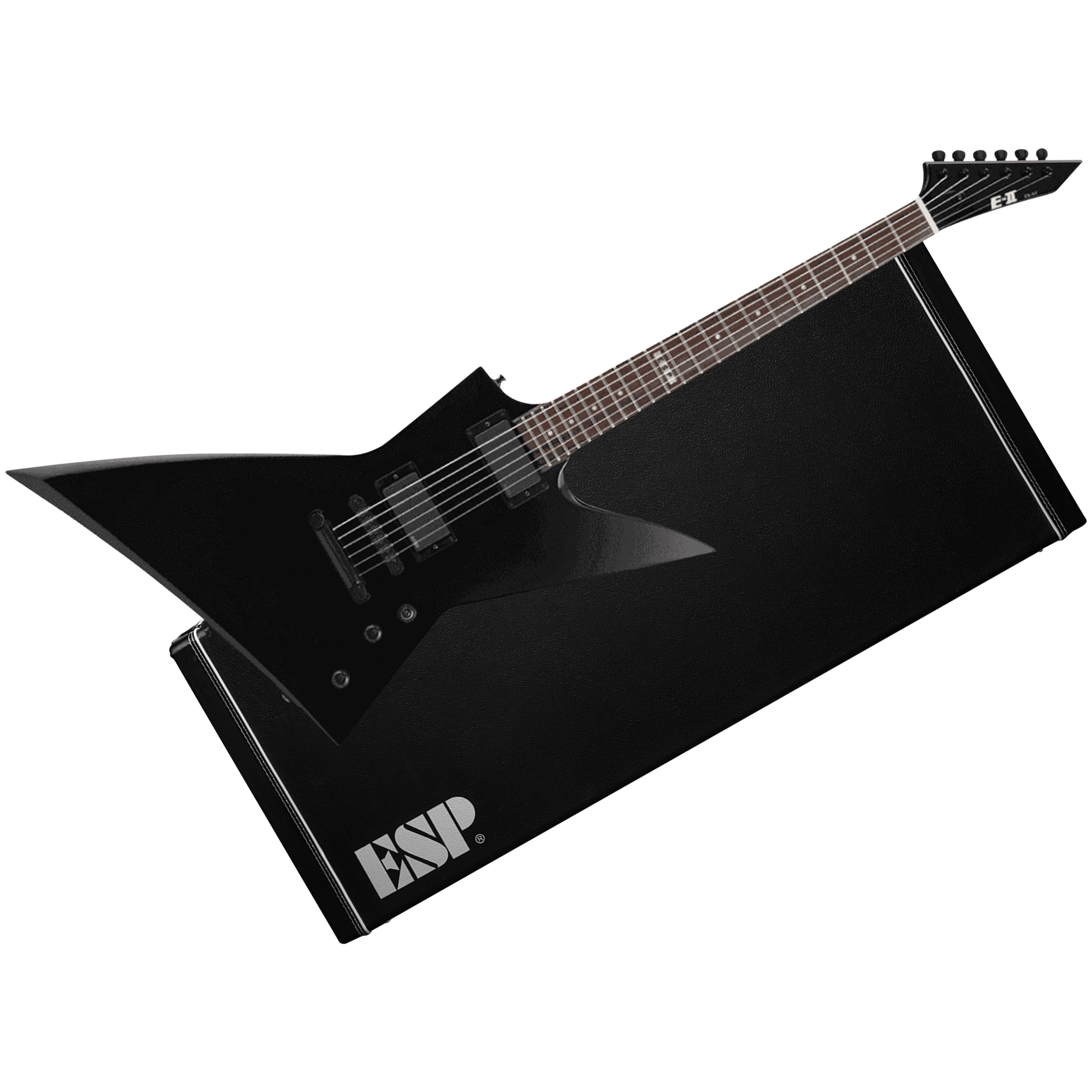 ESP E-II EX-NT Black + étui - Guitare explorer SonoVente.com