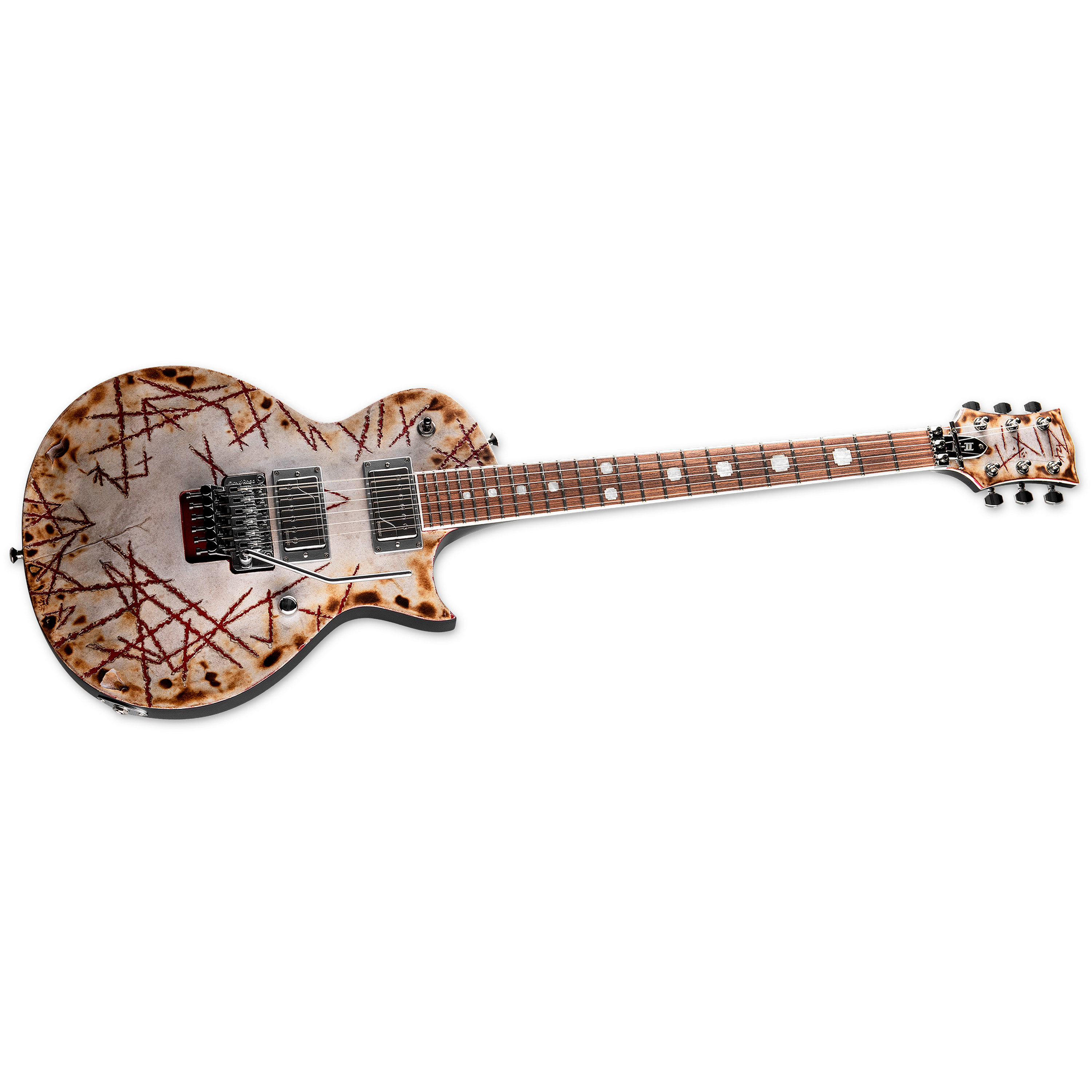 ESP E-II RZK-II Burnt + étui - Guitare forme LP SonoVente.com