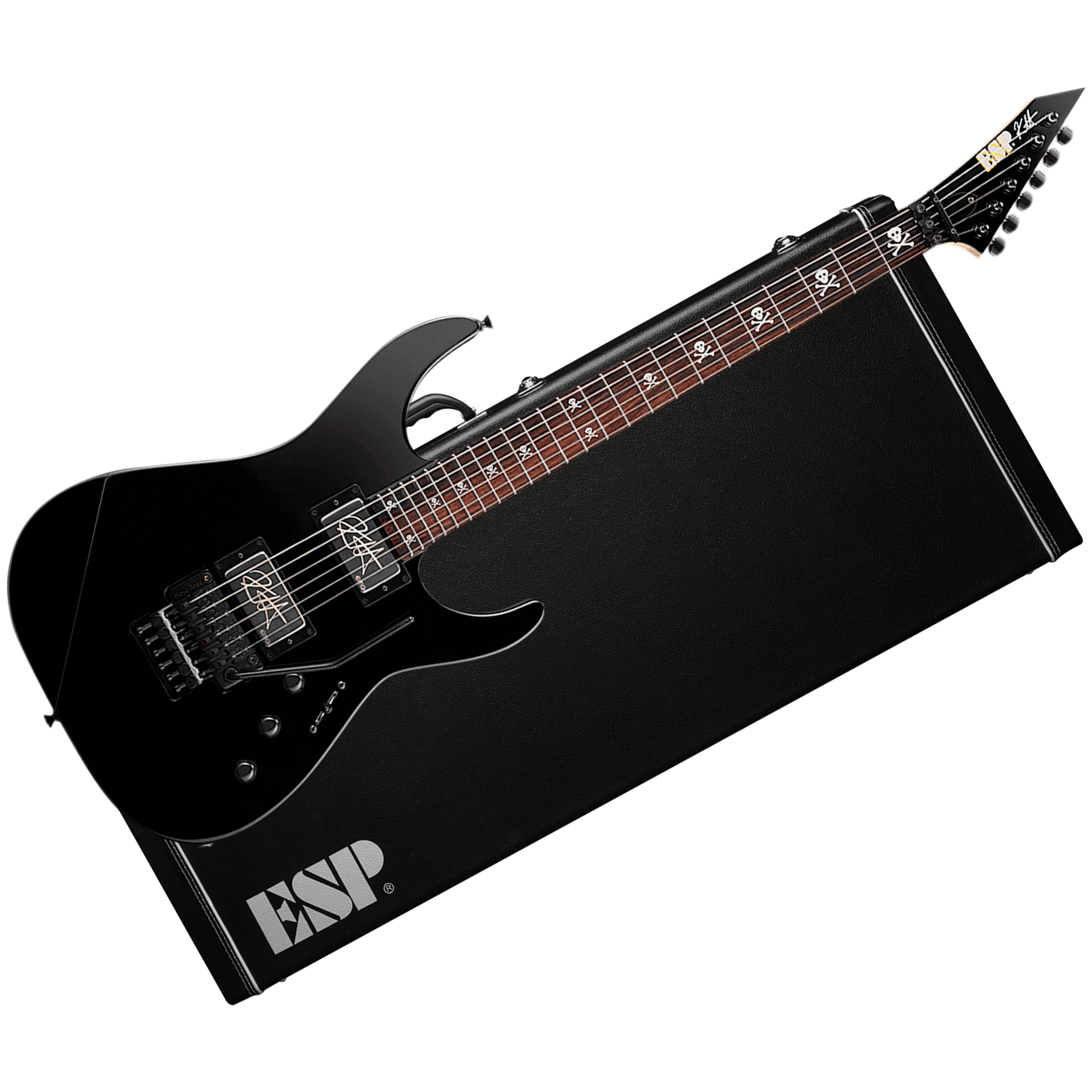 ESP Signature KH-2 Neck Thru Body Black + étui - Guitare signature ...