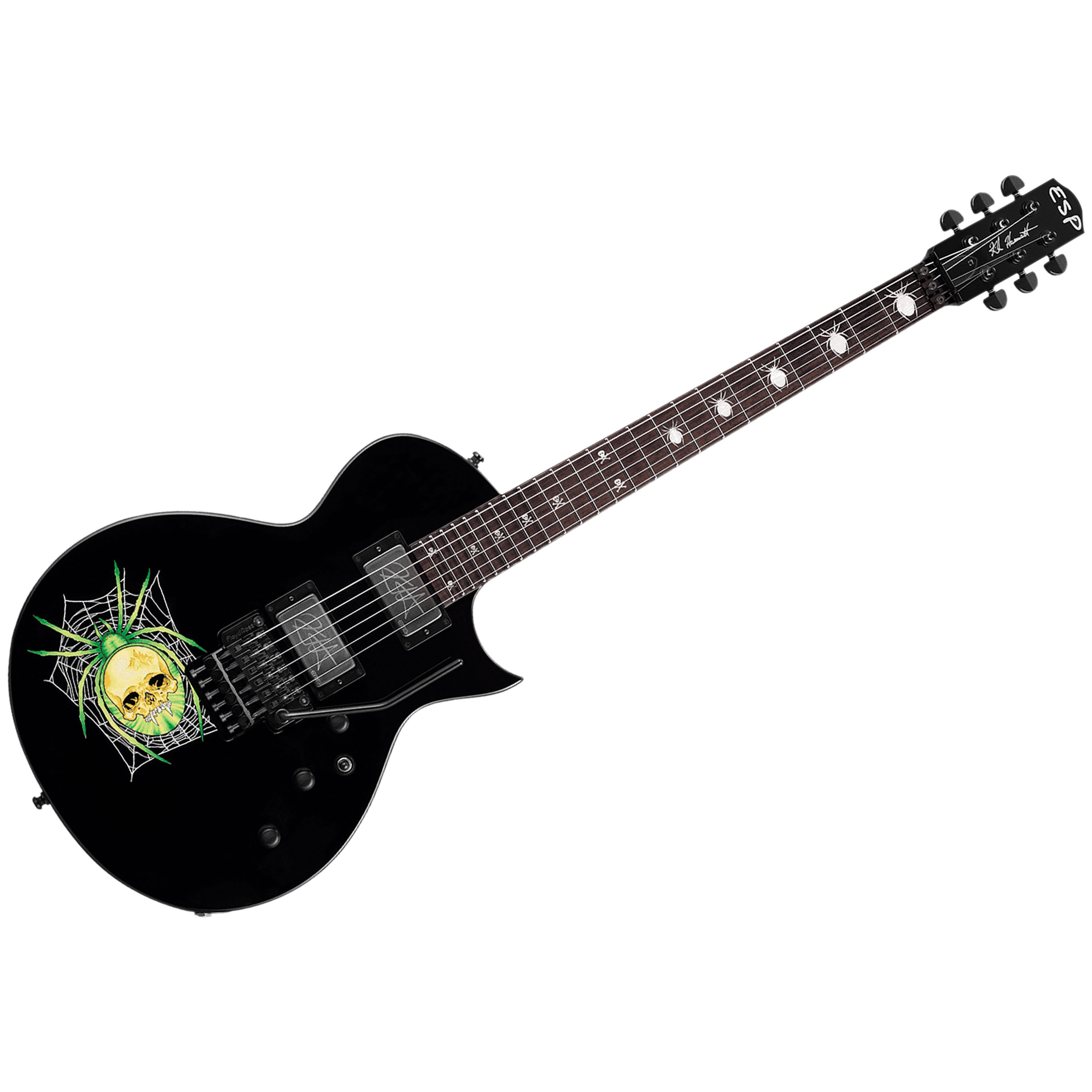 ESP Signature Series 30th Anniversary KH-3 Black Spider Graphic + étui ...