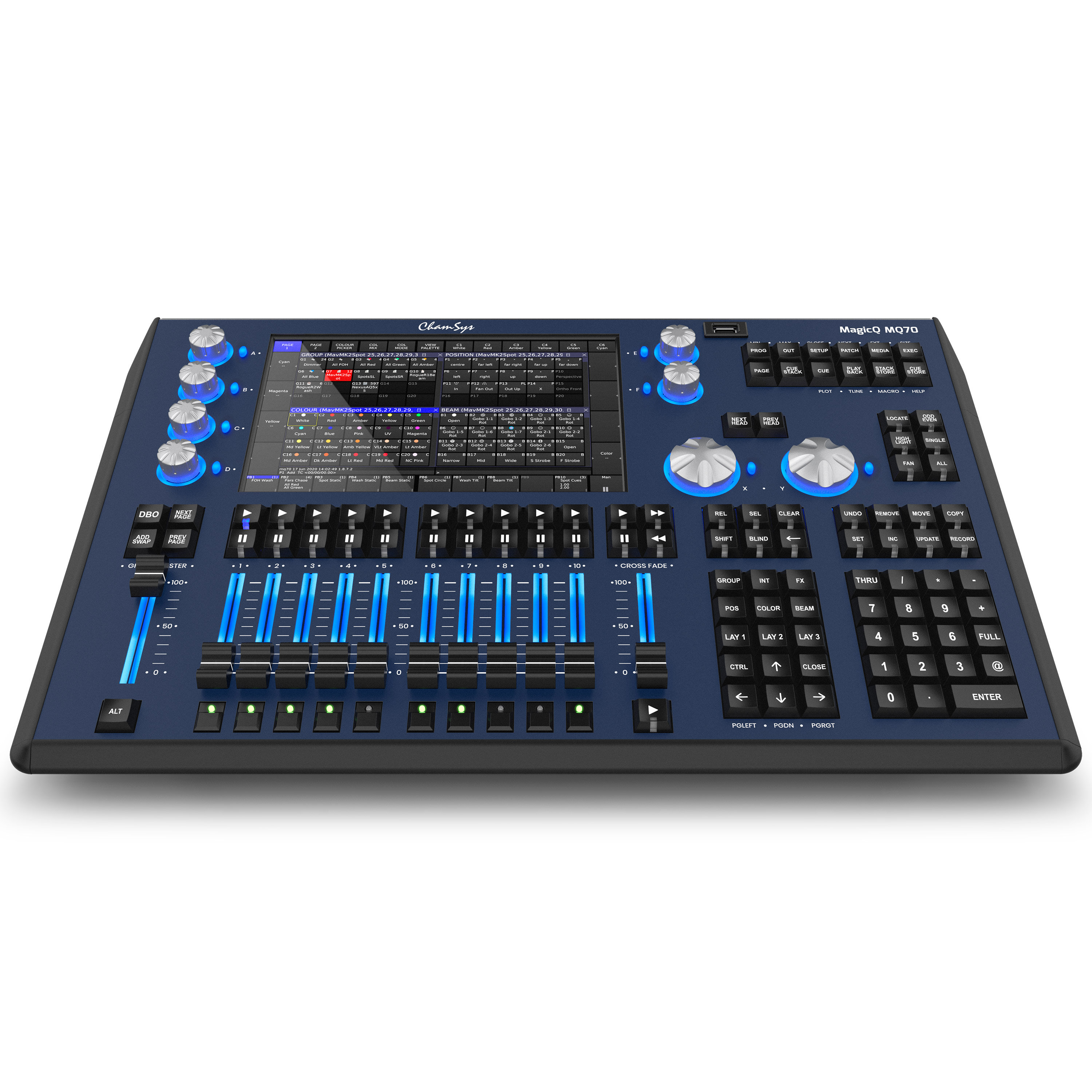 ChamSys MagicQ MQ70 Compact Console - Contrôleur DMX SonoVente.com