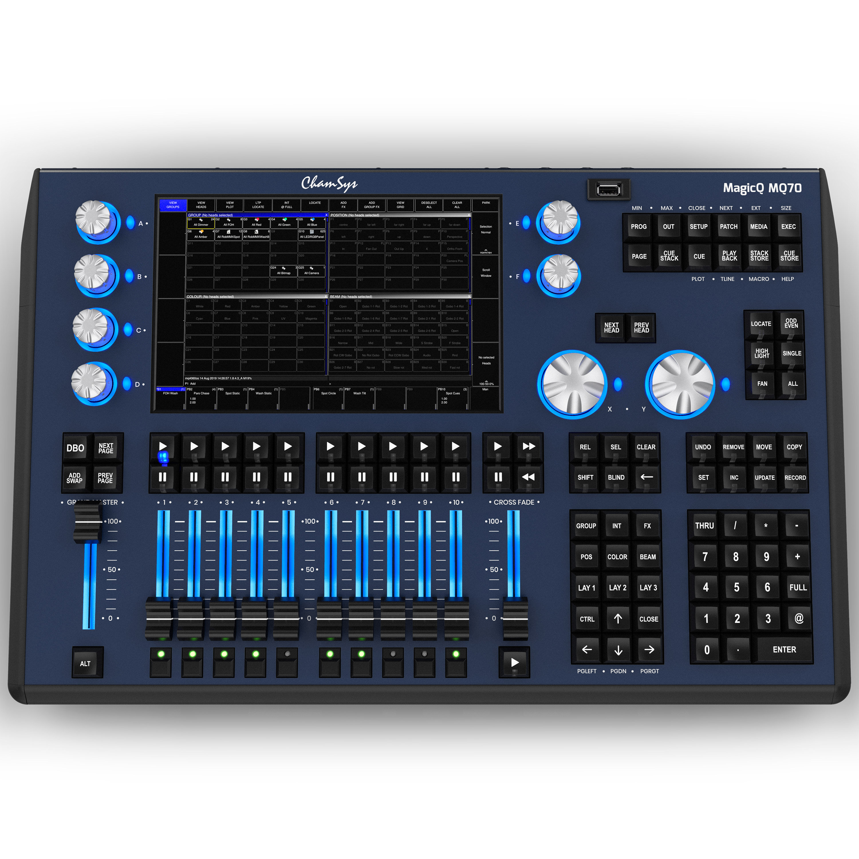 ChamSys MagicQ MQ70 Compact Console - Contrôleur DMX SonoVente.com