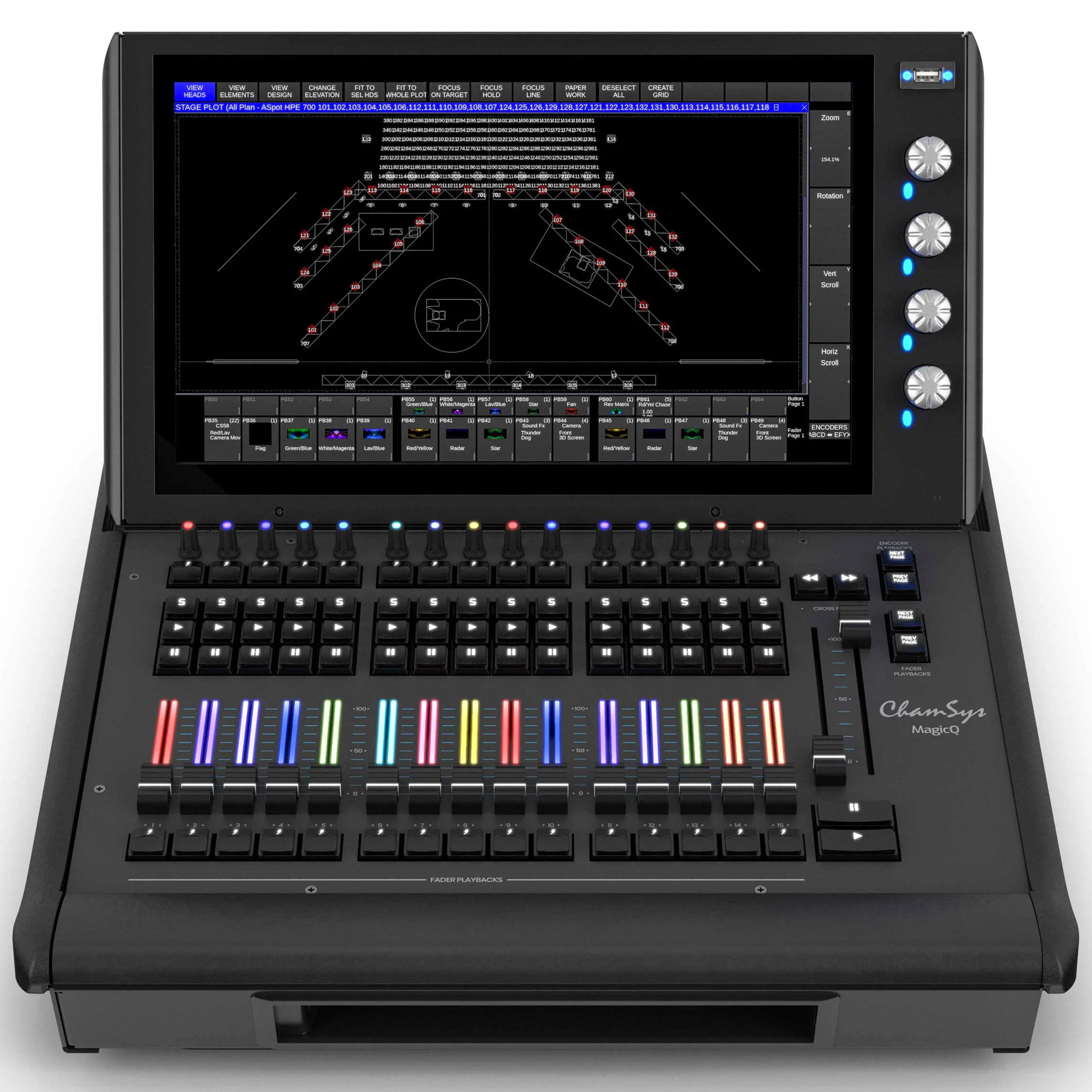 ChamSys MagicQ MQ500M Stadium Wing - Contrôleur DMX SonoVente.com