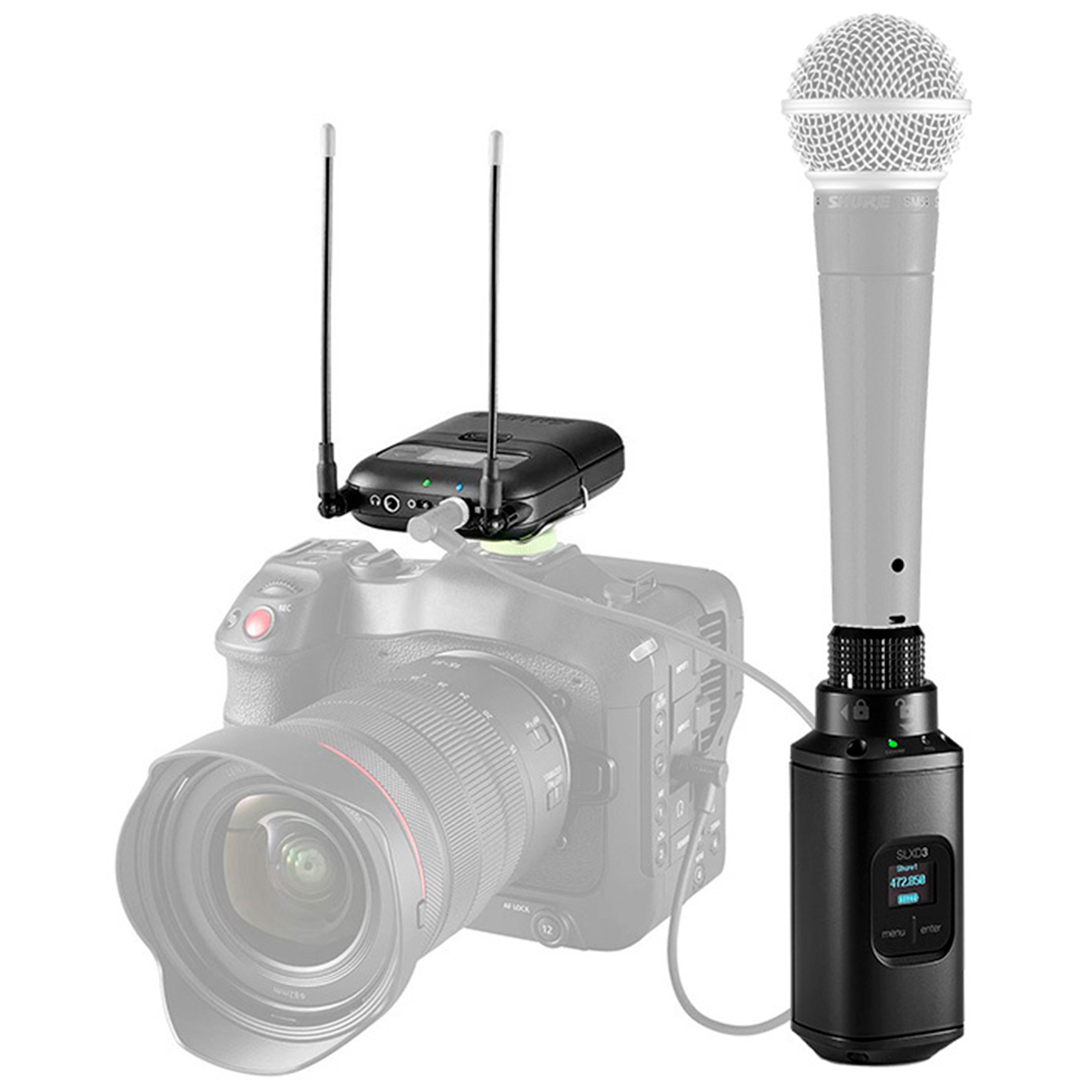Shure SLXD35 L56 - Micro HF chant SonoVente.com