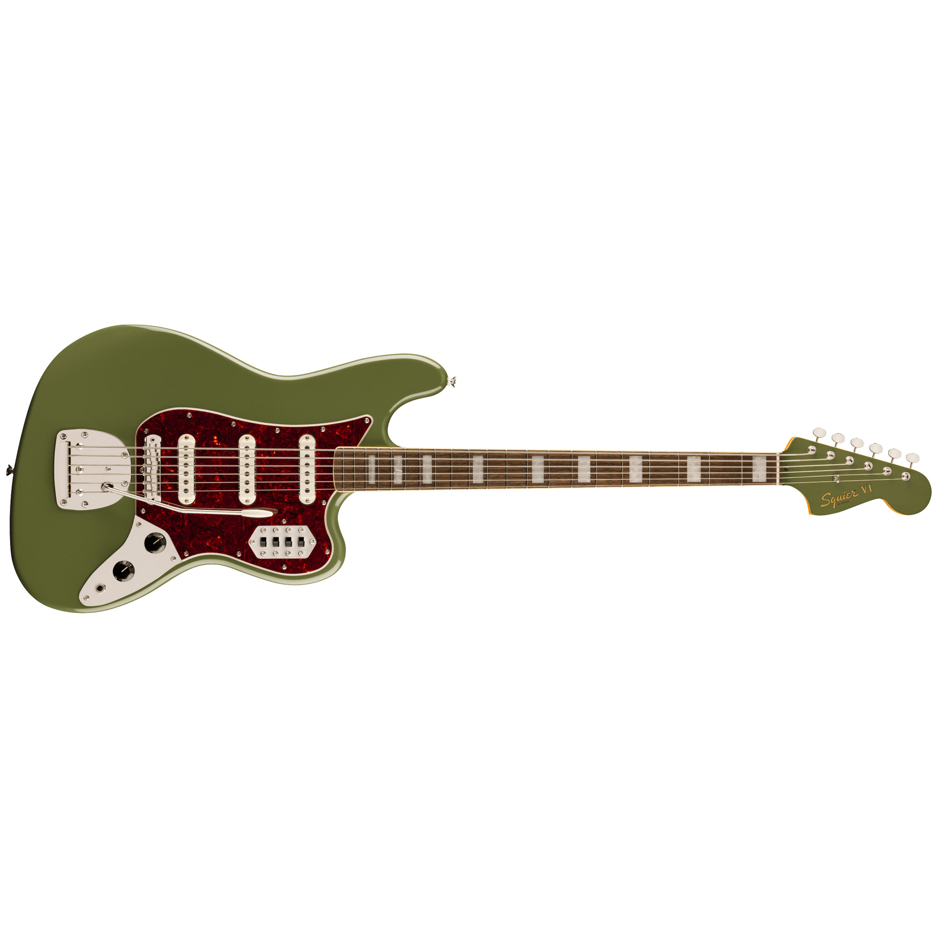 Squier by FENDER FSR Classic Vibe Bass VI Laurel Olive - Guitare forme ...