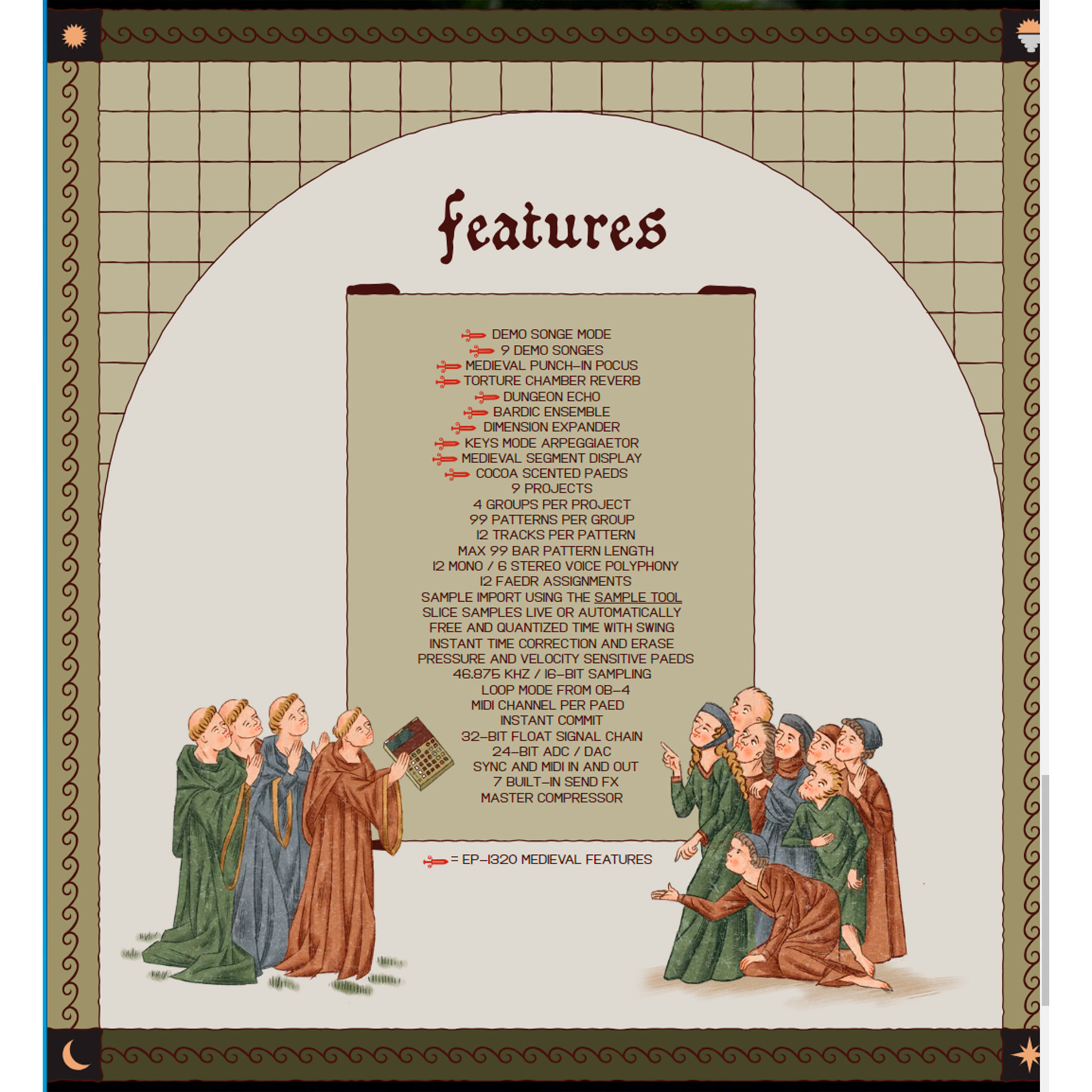 Teenage Engineering EP-1320 Medieval - Synthétiseur SonoVente.com