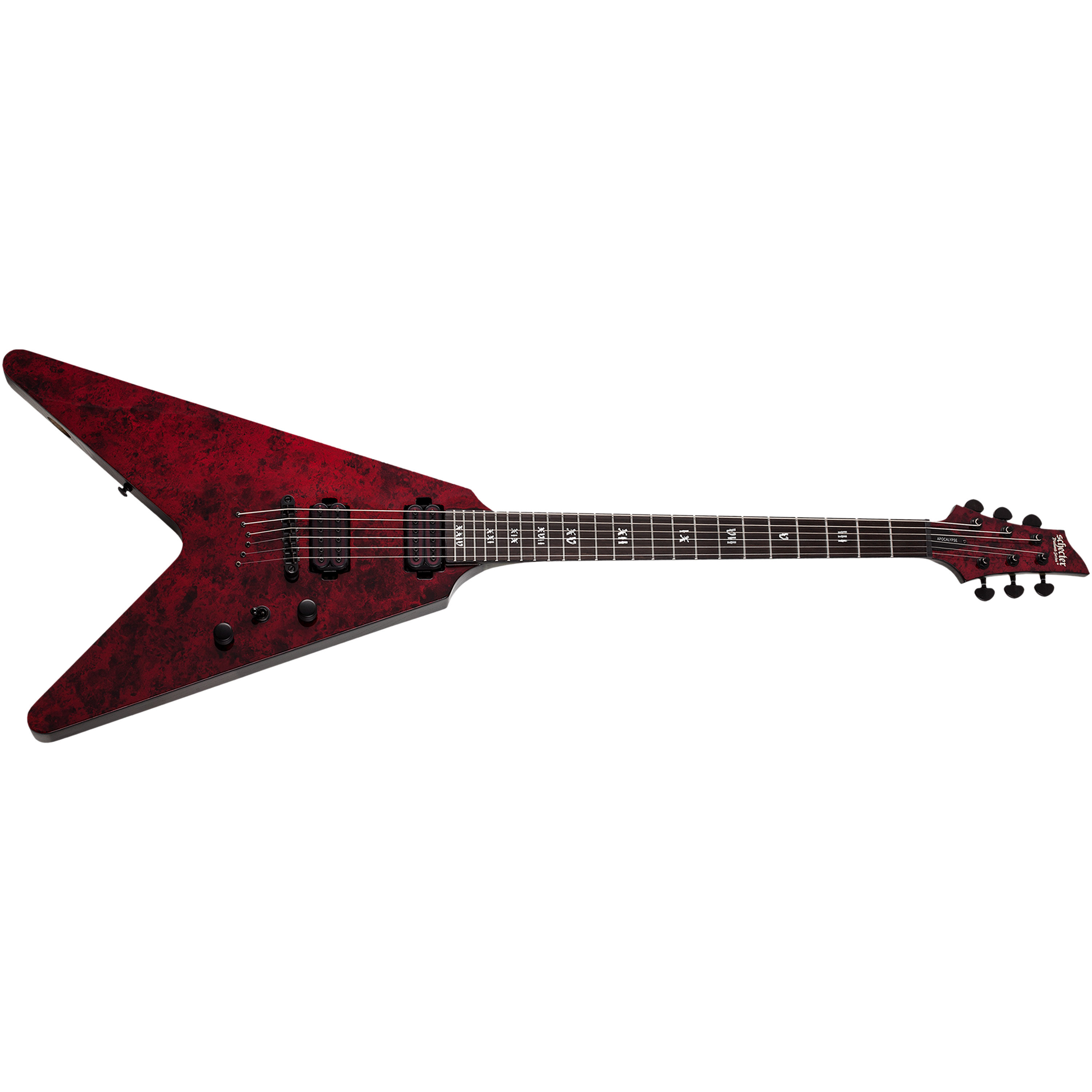 Schecter Apocalypse V-1 Red Reign - Guitare flying V SonoVente.com