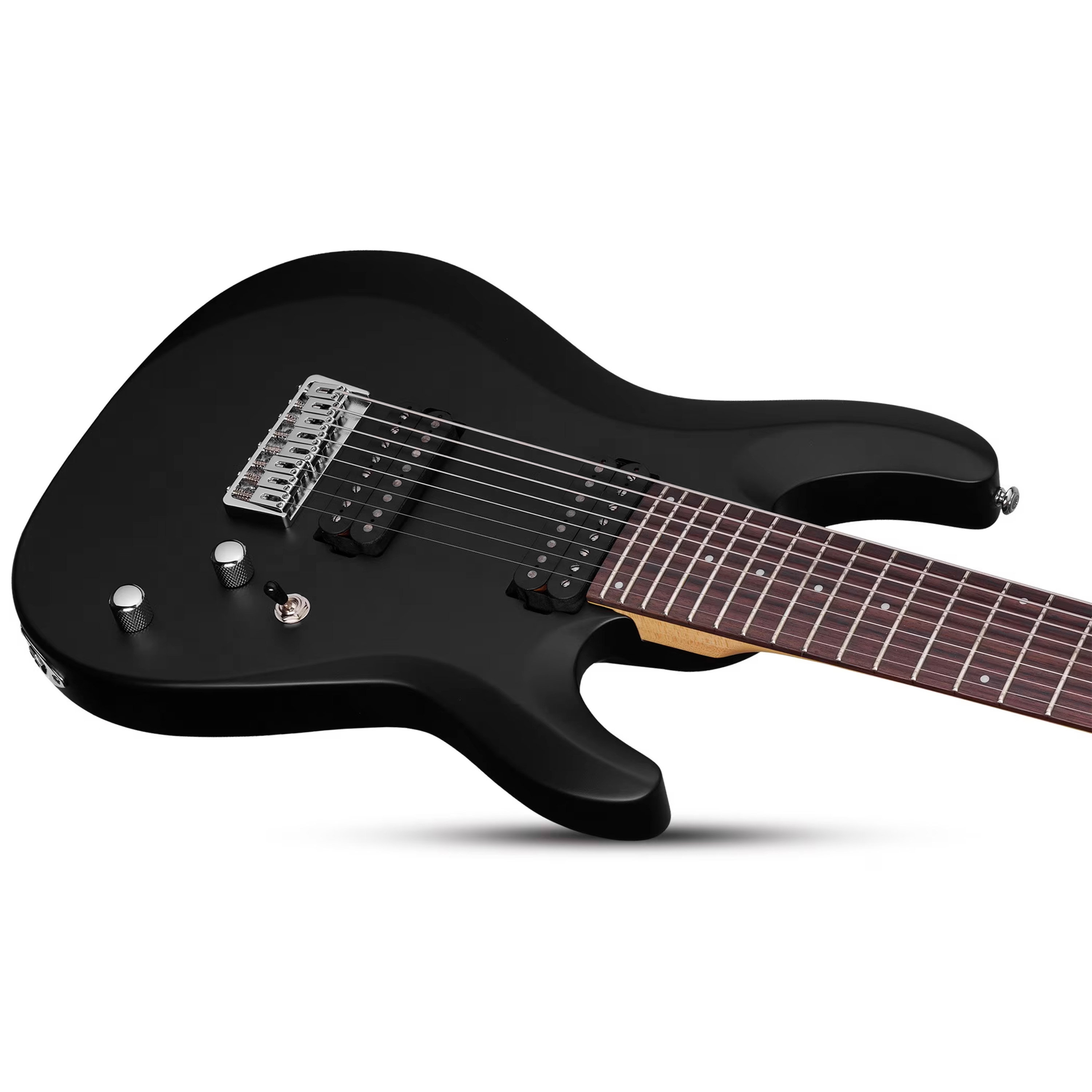 Schecter C-8 Deluxe Satin Black - Guitare métal / moderne SonoVente.com