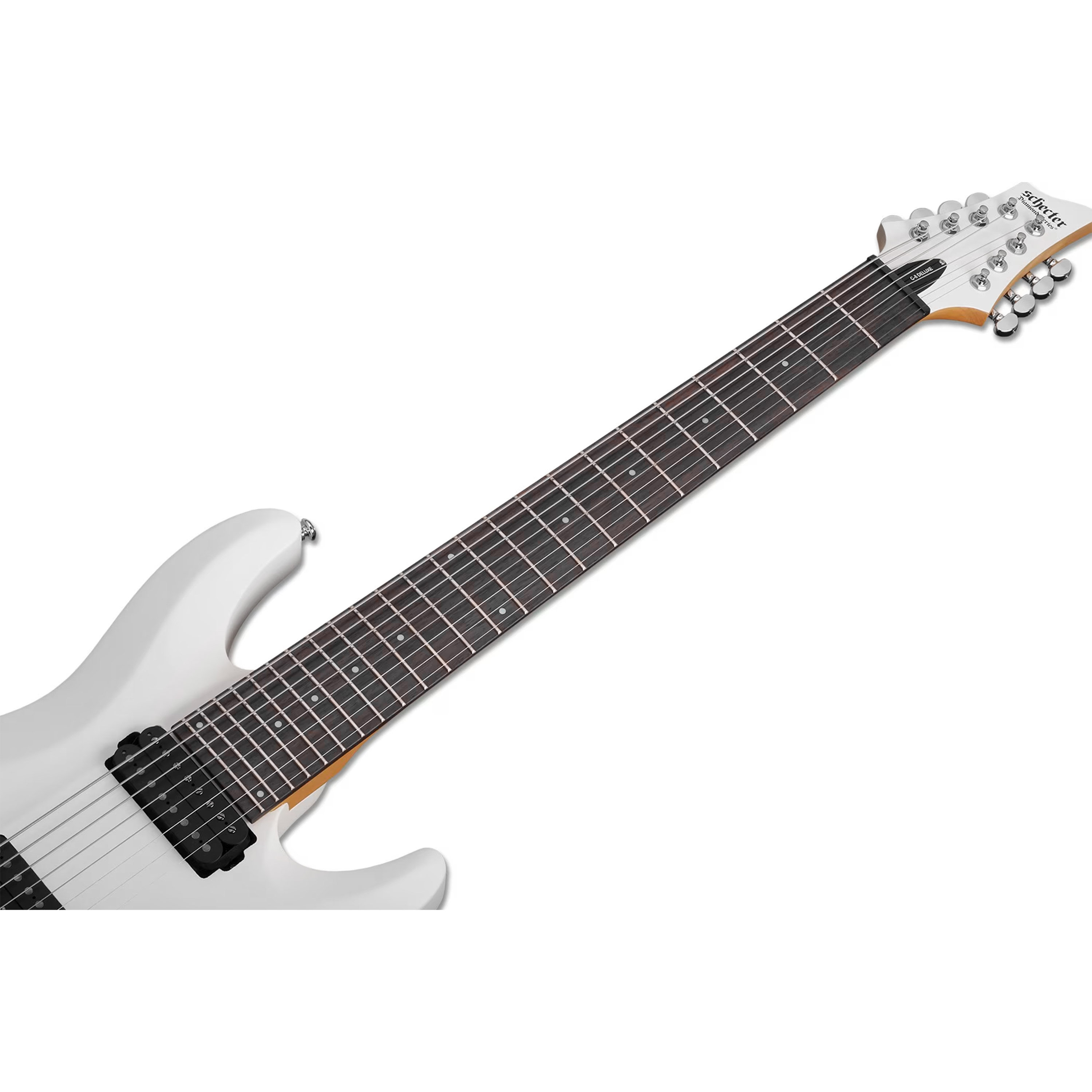 Schecter C-8 Deluxe Satin White - Metaal / moderne gitaar SonoVente.com ...