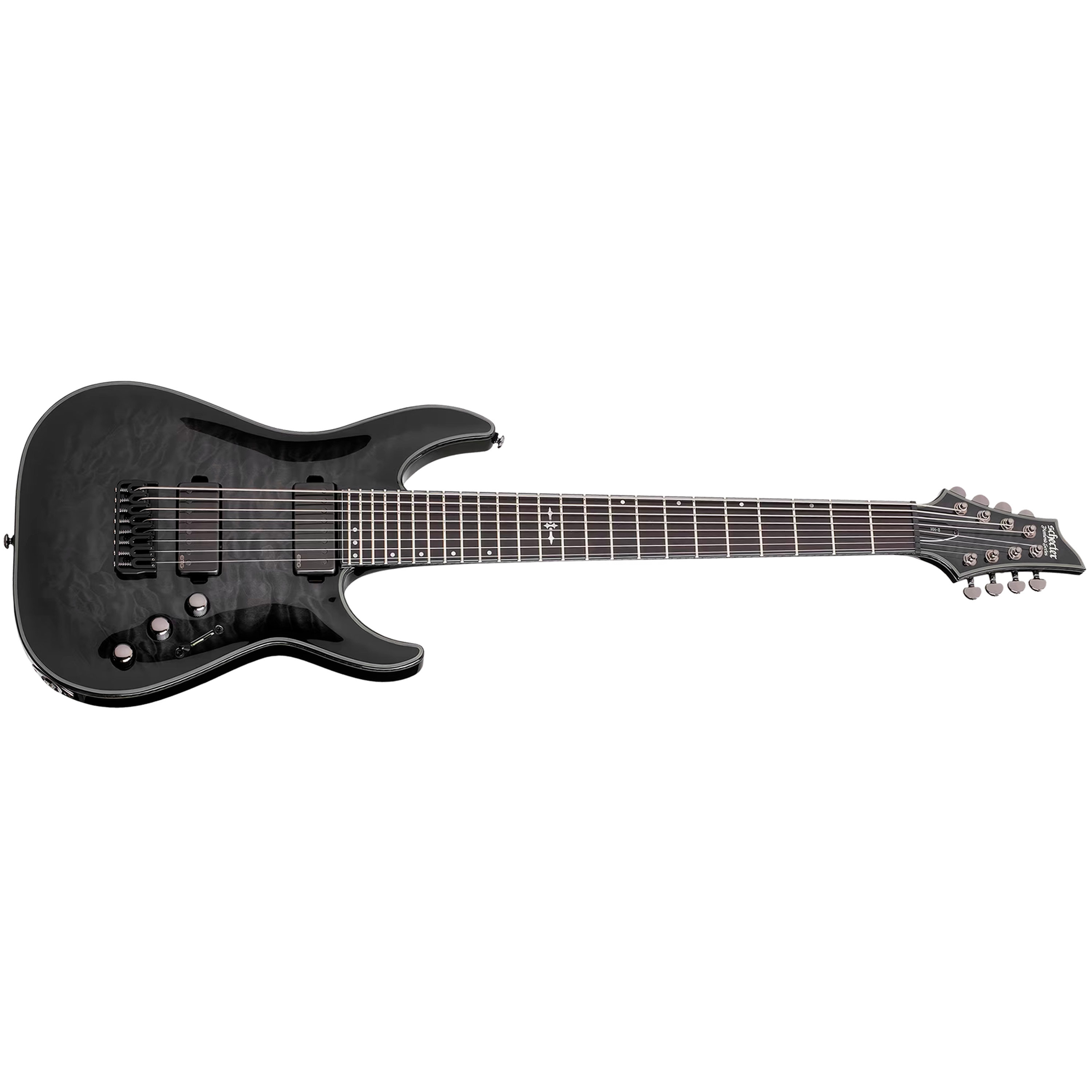 Schecter Hellraiser C-8 Hybrid Trans Black Burst - Metal / Modern ...