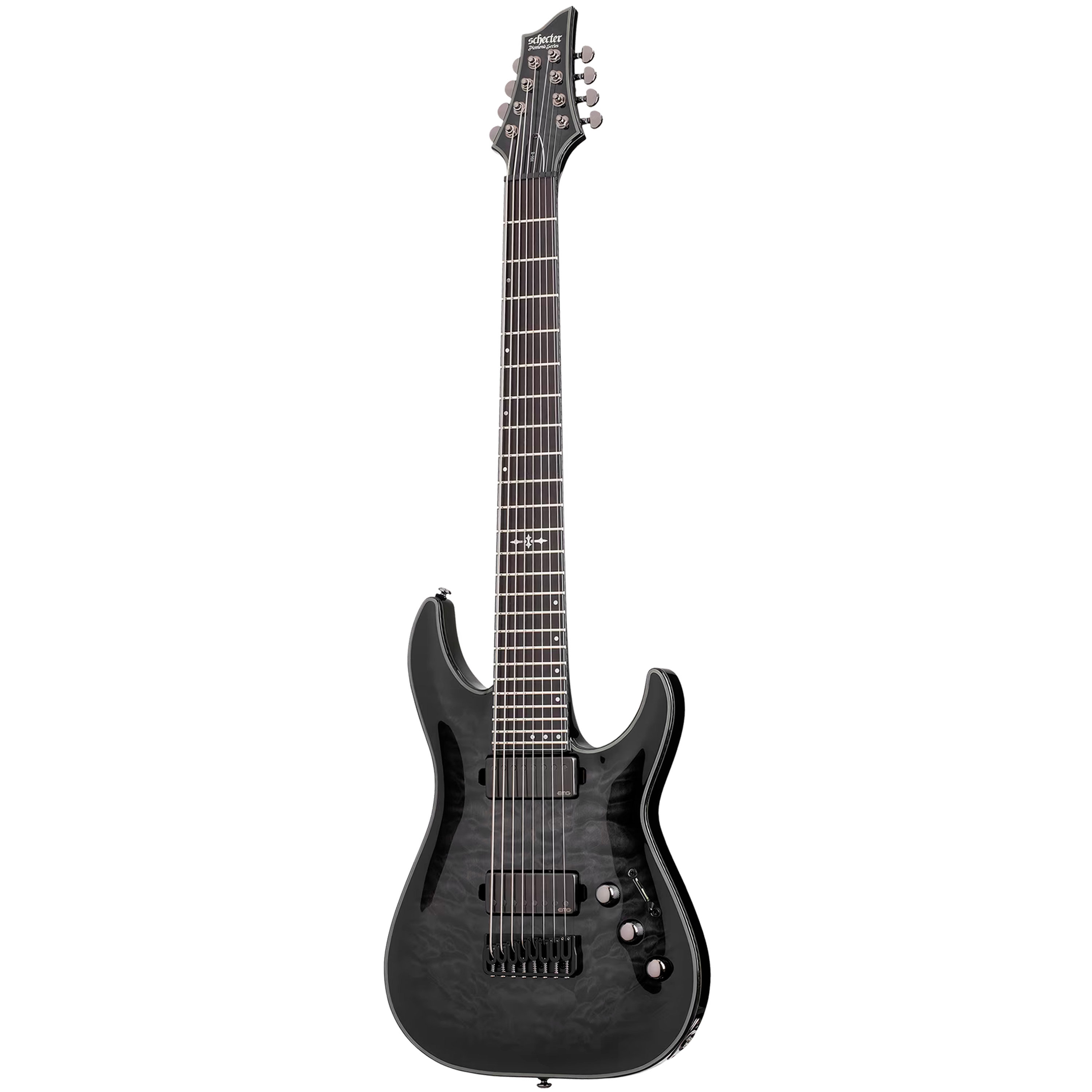 Schecter Hellraiser C-8 Hybrid Trans Black Burst - Guitare métal ...
