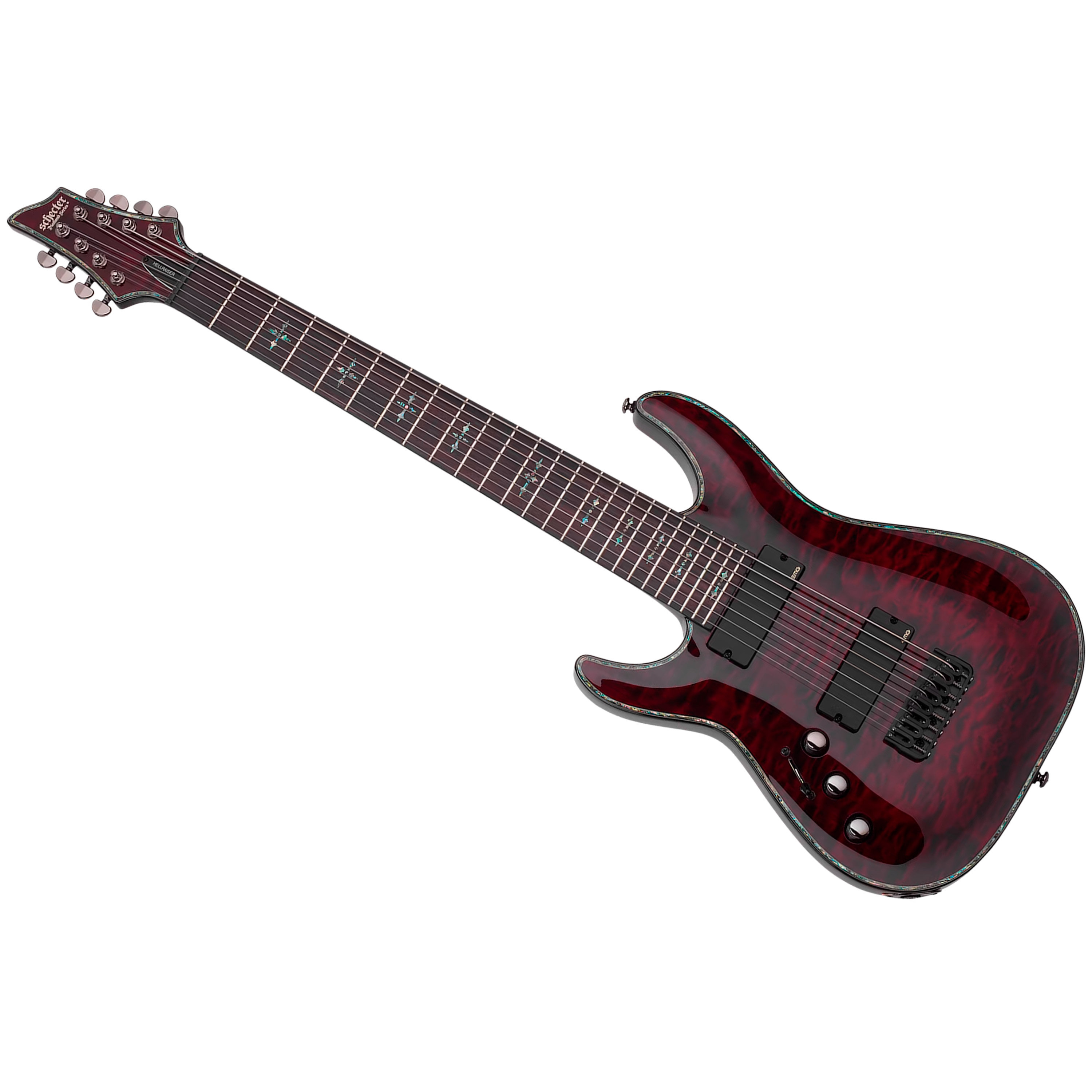 Schecter Hellraiser C-8 Black Cherry LH - Guitare électrique gaucher ...