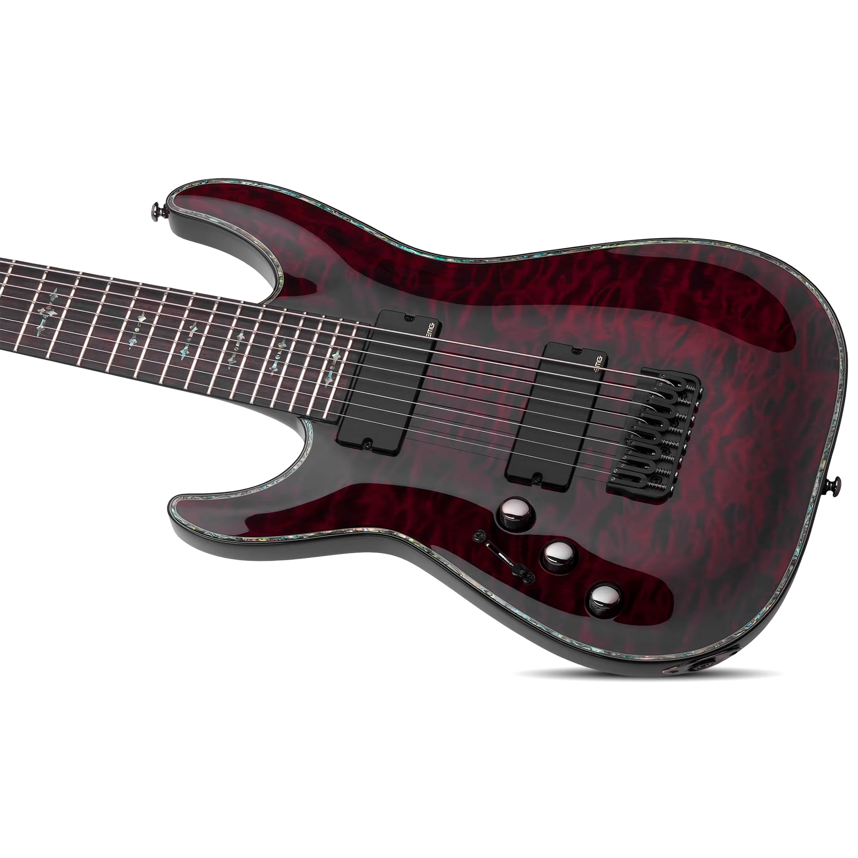 Schecter Hellraiser C-8 Black Cherry LH - Guitare électrique gaucher ...