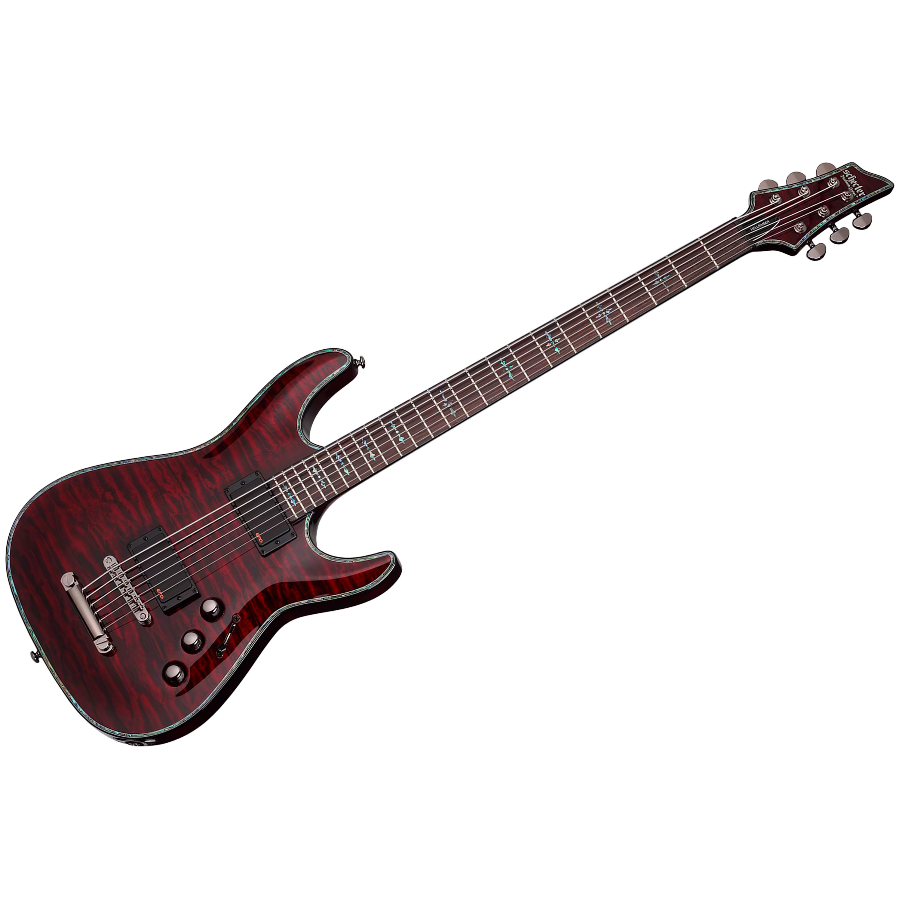 Schecter Hellraiser C-VI Baritone Black Cherry - Guitare métal ...