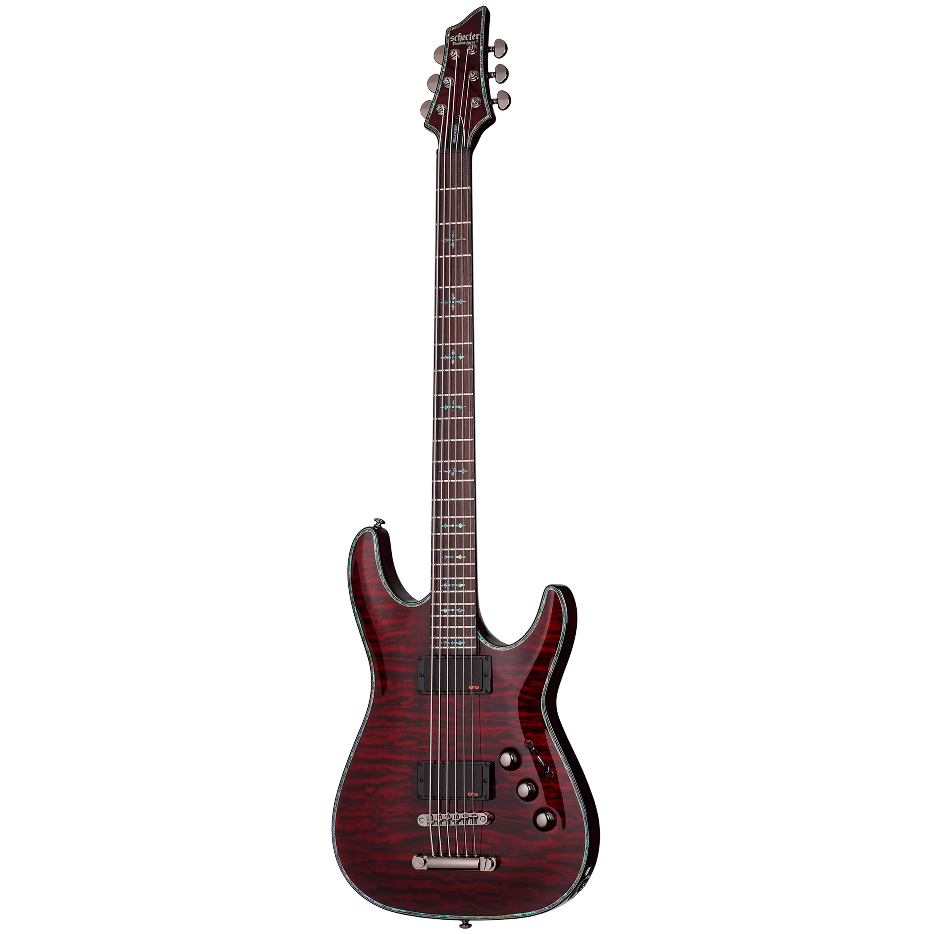 Schecter Hellraiser C-VI Baritone Black Cherry - Guitare métal ...
