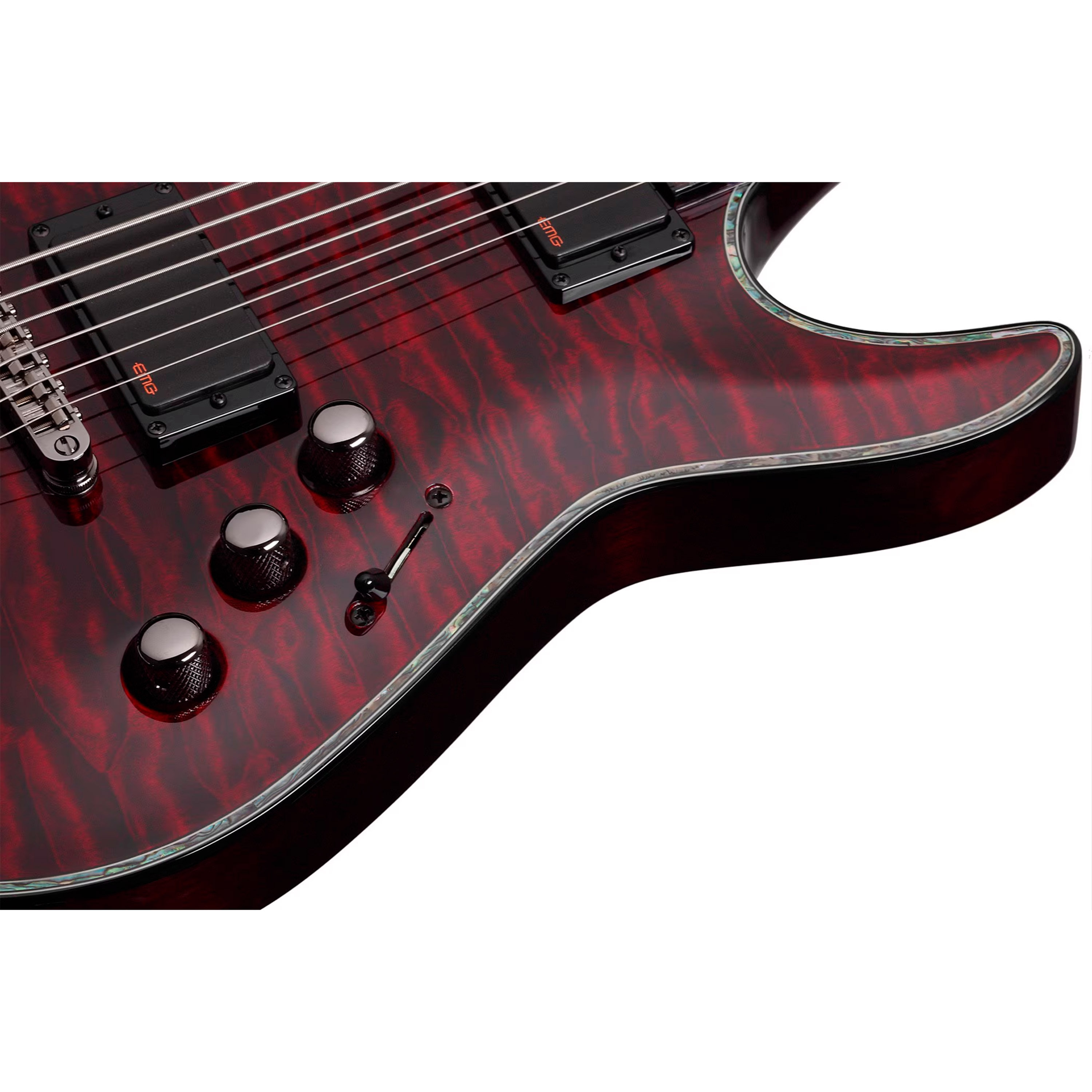 Schecter Hellraiser C-VI Baritone Black Cherry - Guitare métal ...