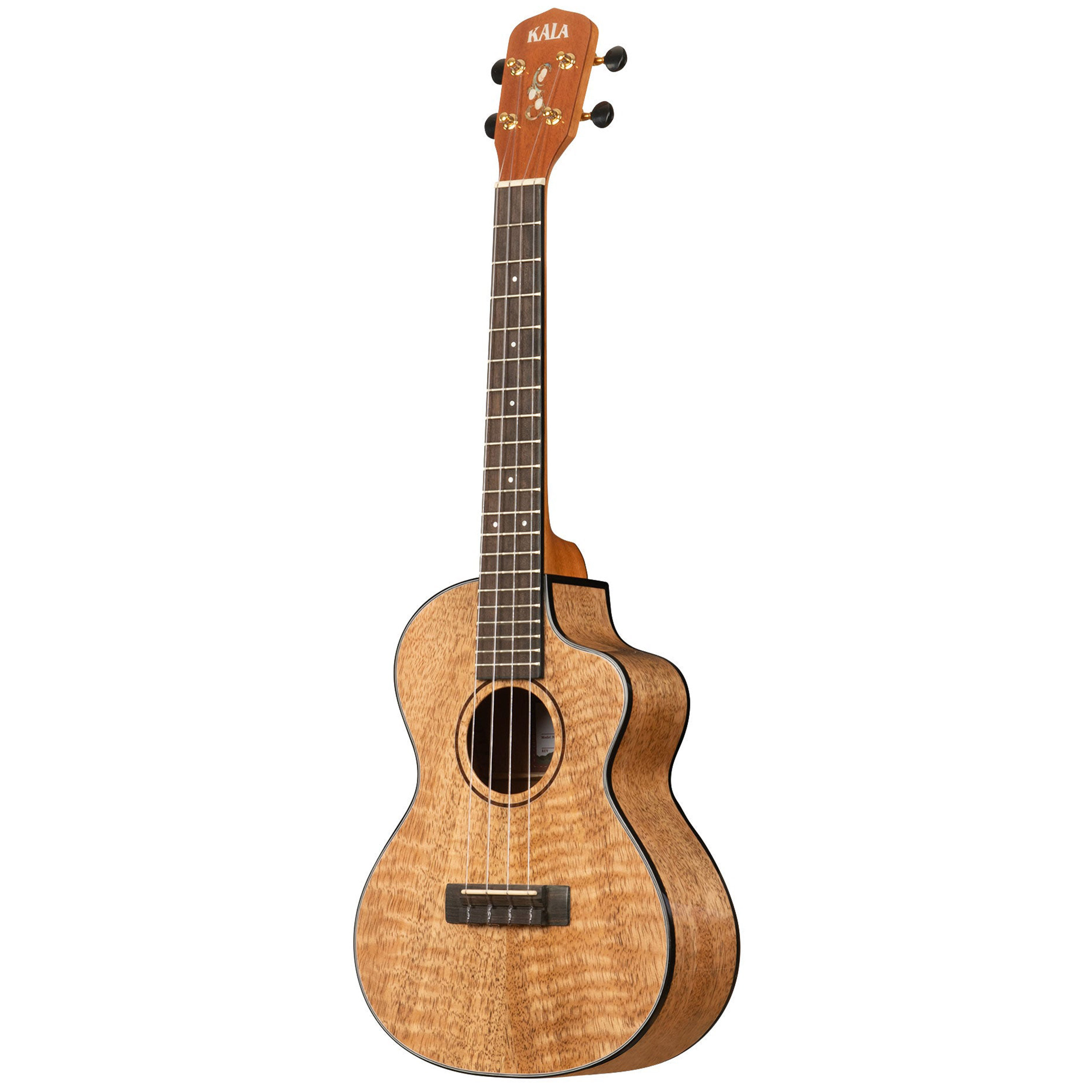 Kala Solid Curly Mango Metropolitan Tenor Cutaway + housse - Ukulélé ...
