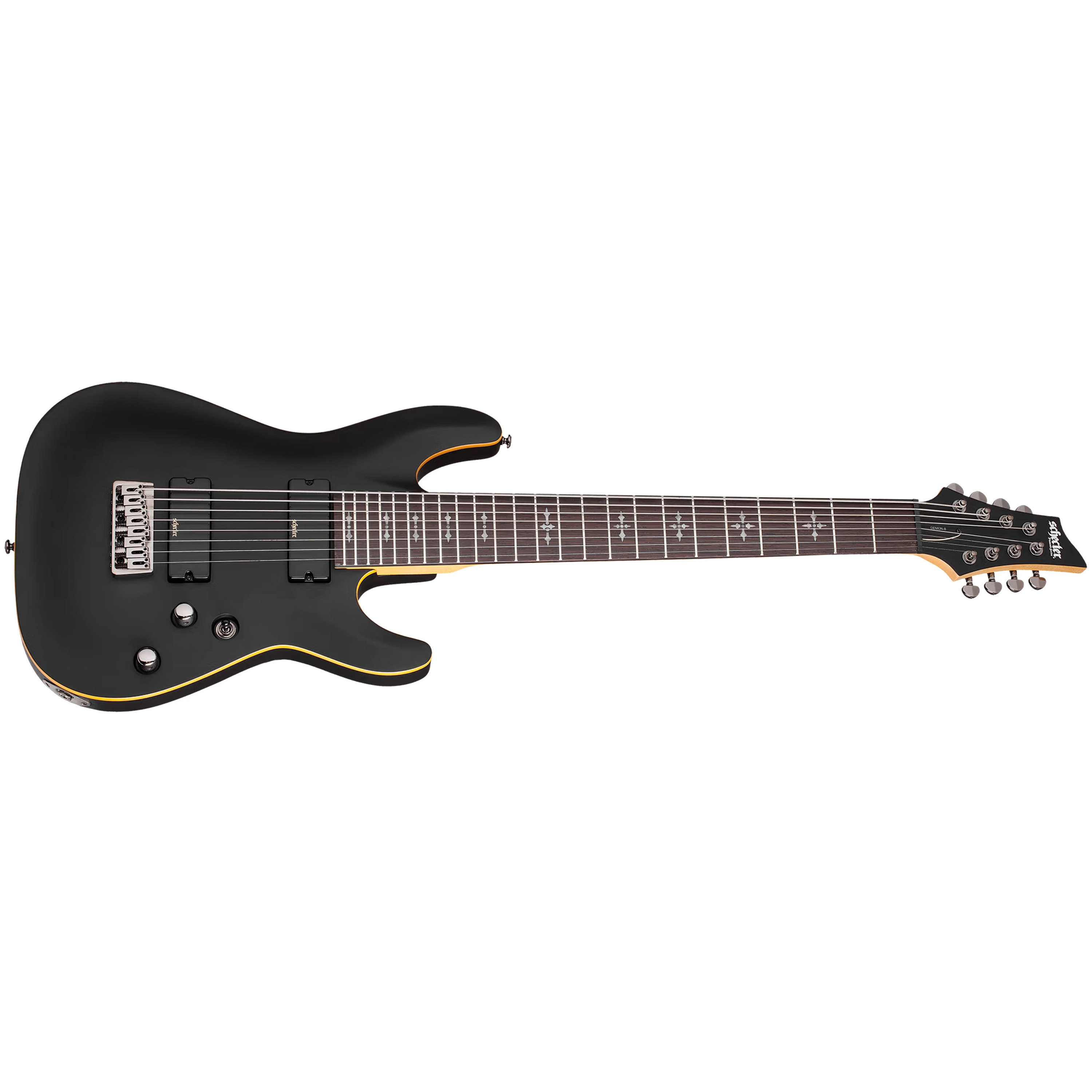 Schecter Demon 8 Aged Black Satin - Guitare métal / moderne SonoVente.com