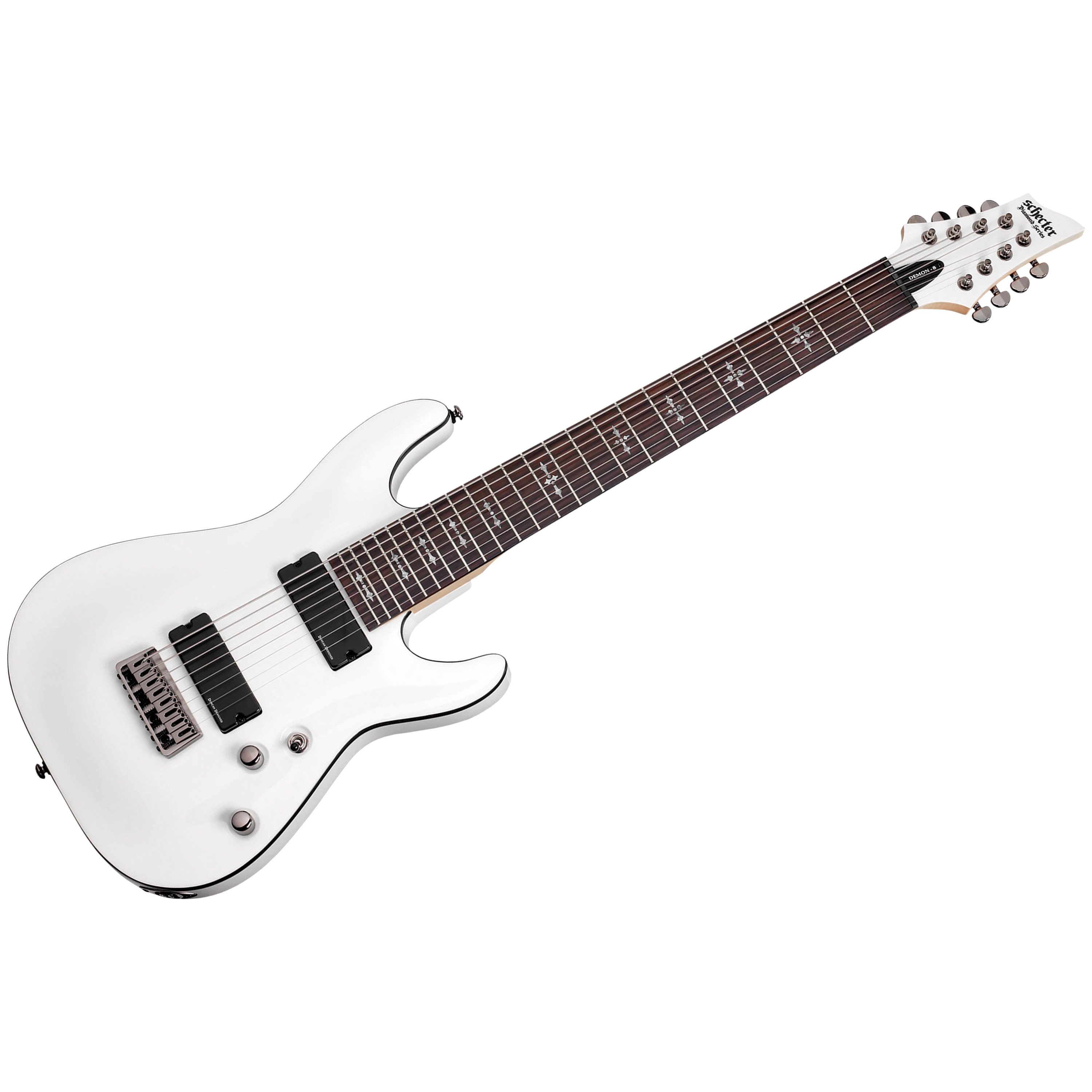 Schecter Demon 8 Vintage White - Guitare métal / moderne SonoVente.com