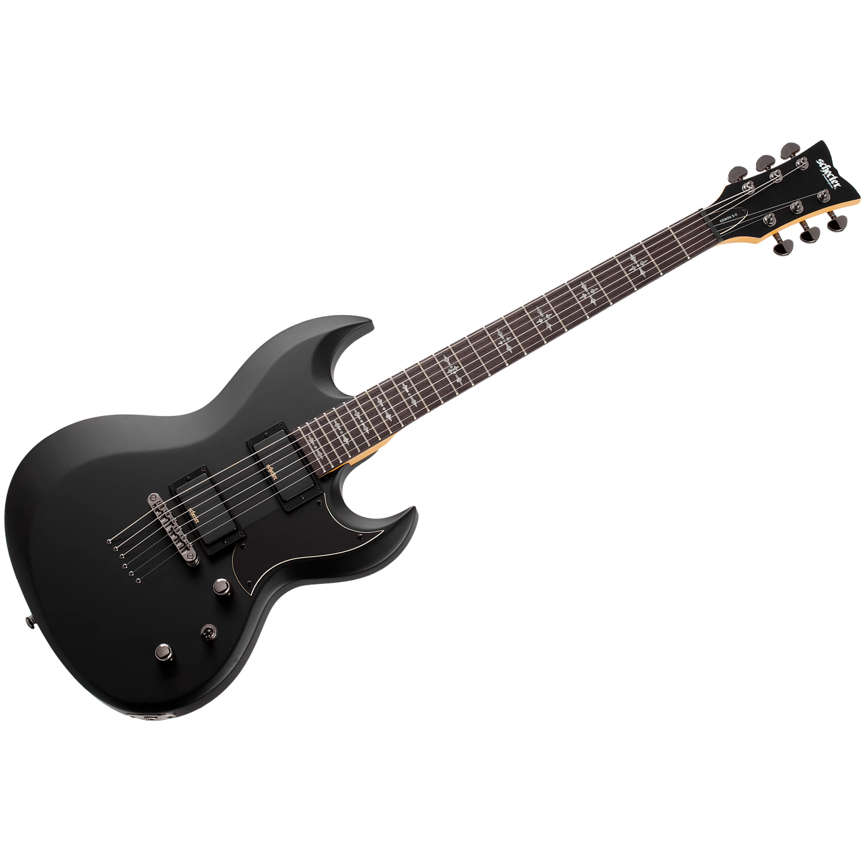 Schecter Demon S-II Satin Black - Metal / Modern Guitar SonoVente.com - en