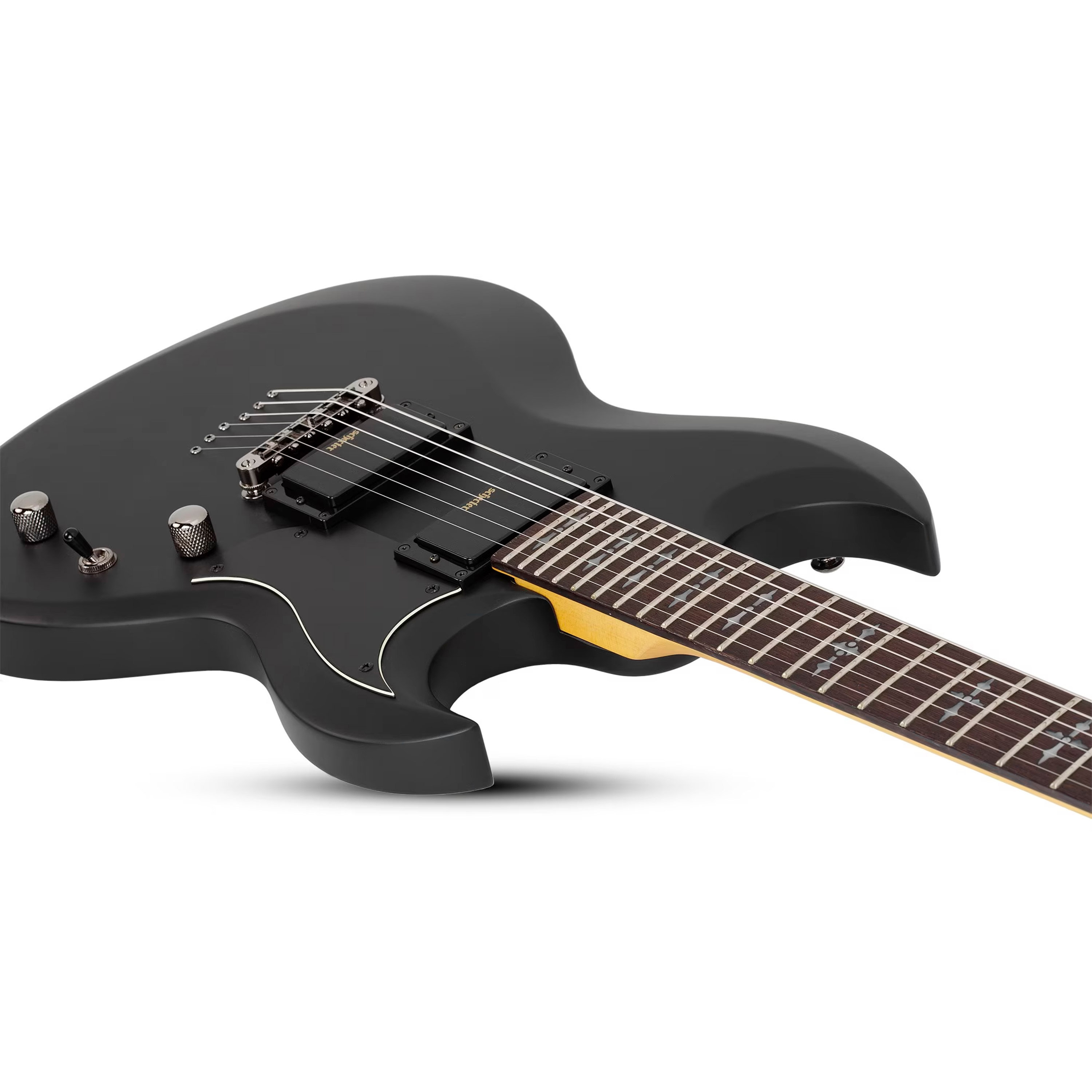 Schecter Demon S-II Satin Black - Guitare métal / moderne SonoVente.com